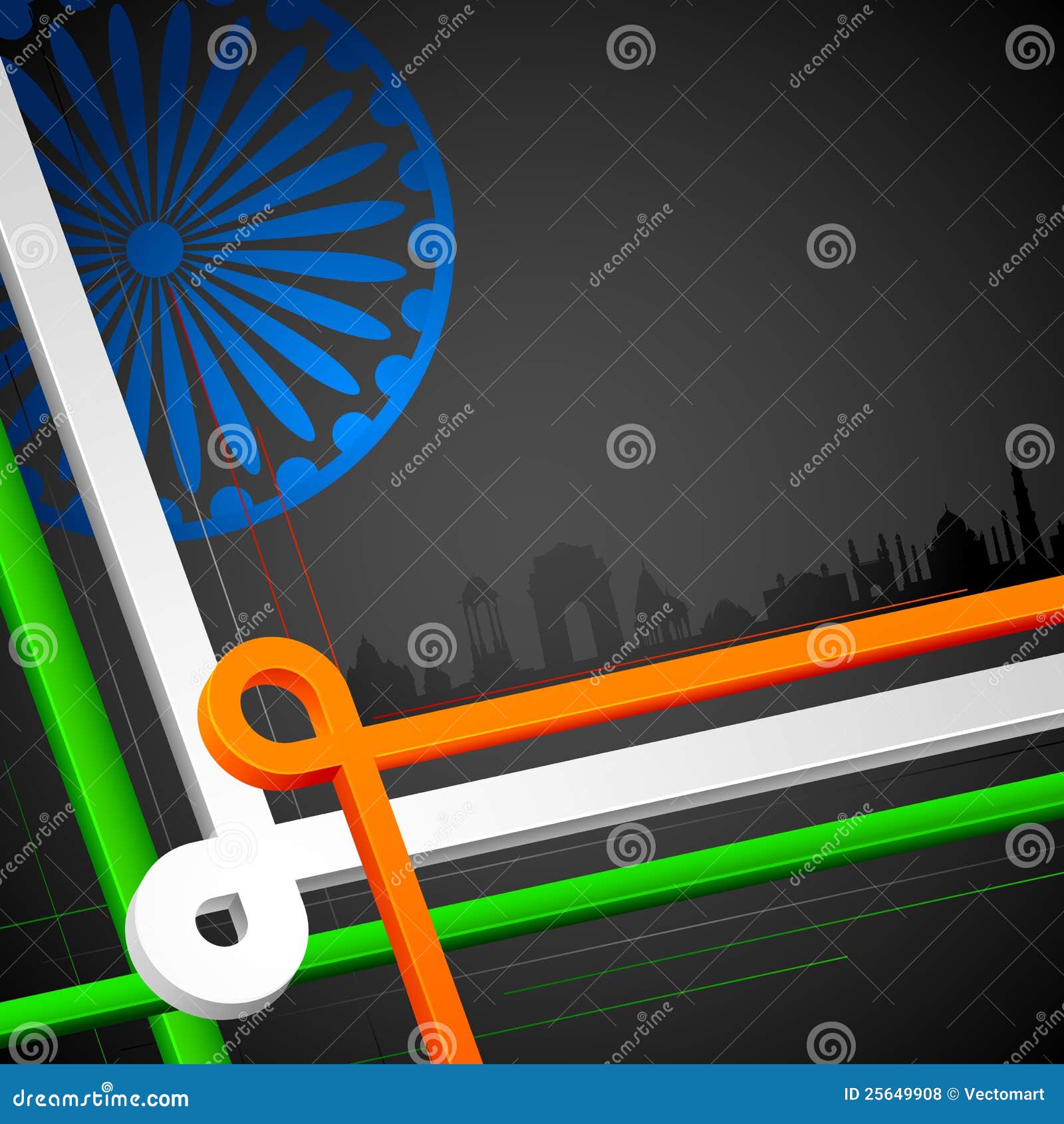 Abstract India stock vector. Illustration of india, green - 25649908
