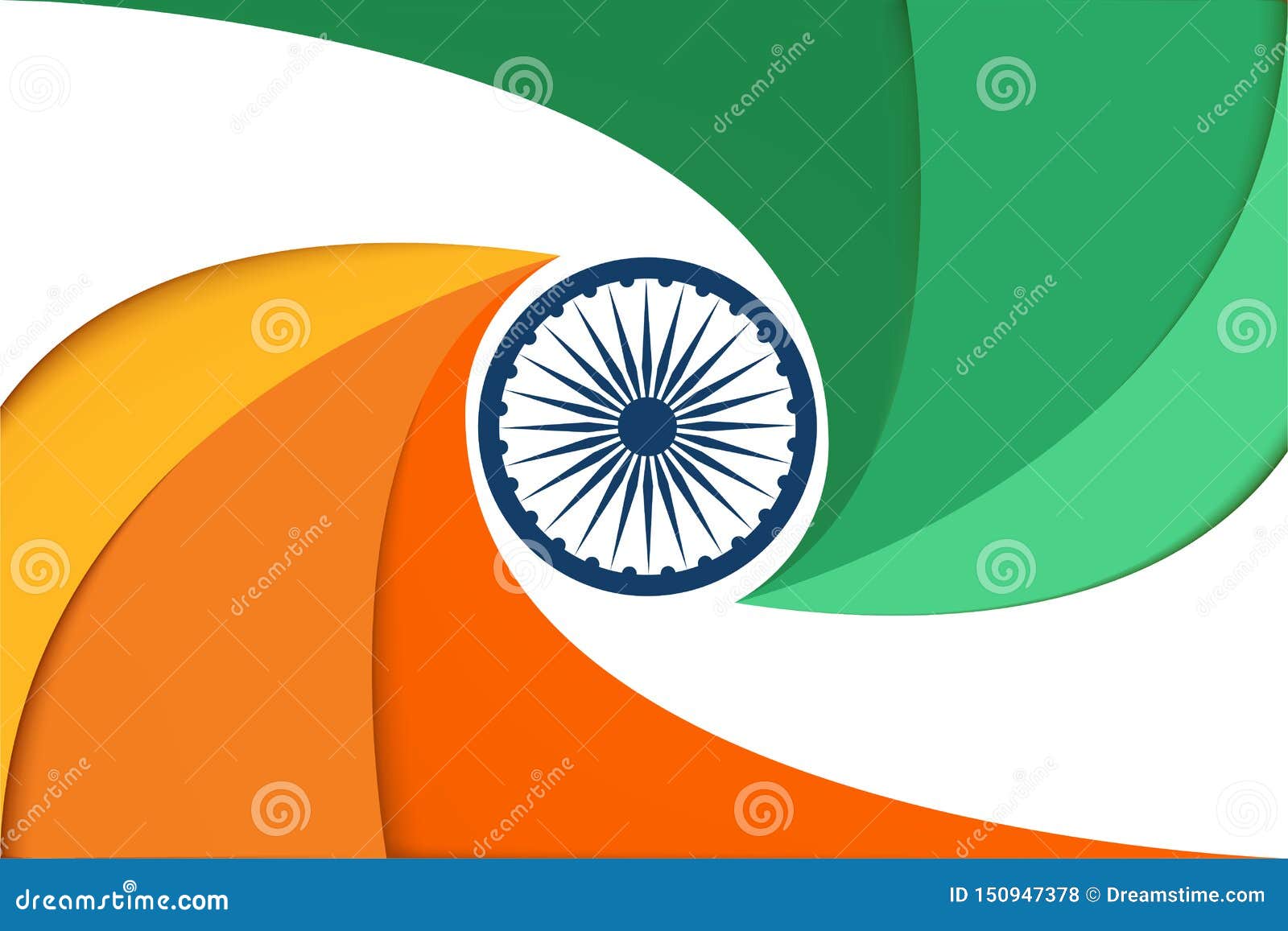 Abstract India Flag Background Vector Stock Illustration - Illustration ...