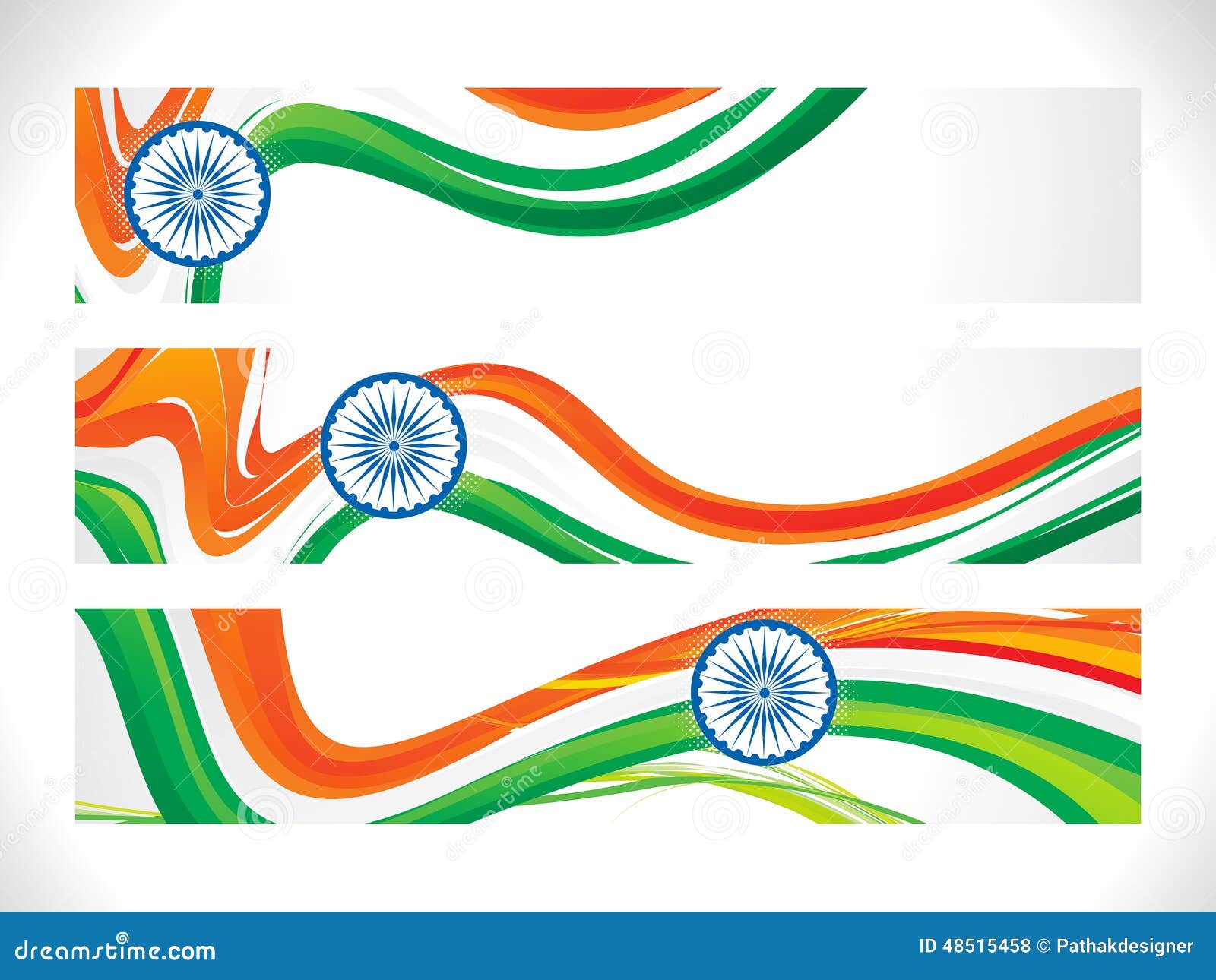 Abstract Indian Flag Banner Stock Vector - Image: 48515458