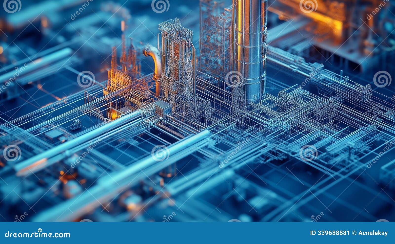 Abstract Industrial Background, Complex Production Process Royalty-Free ...