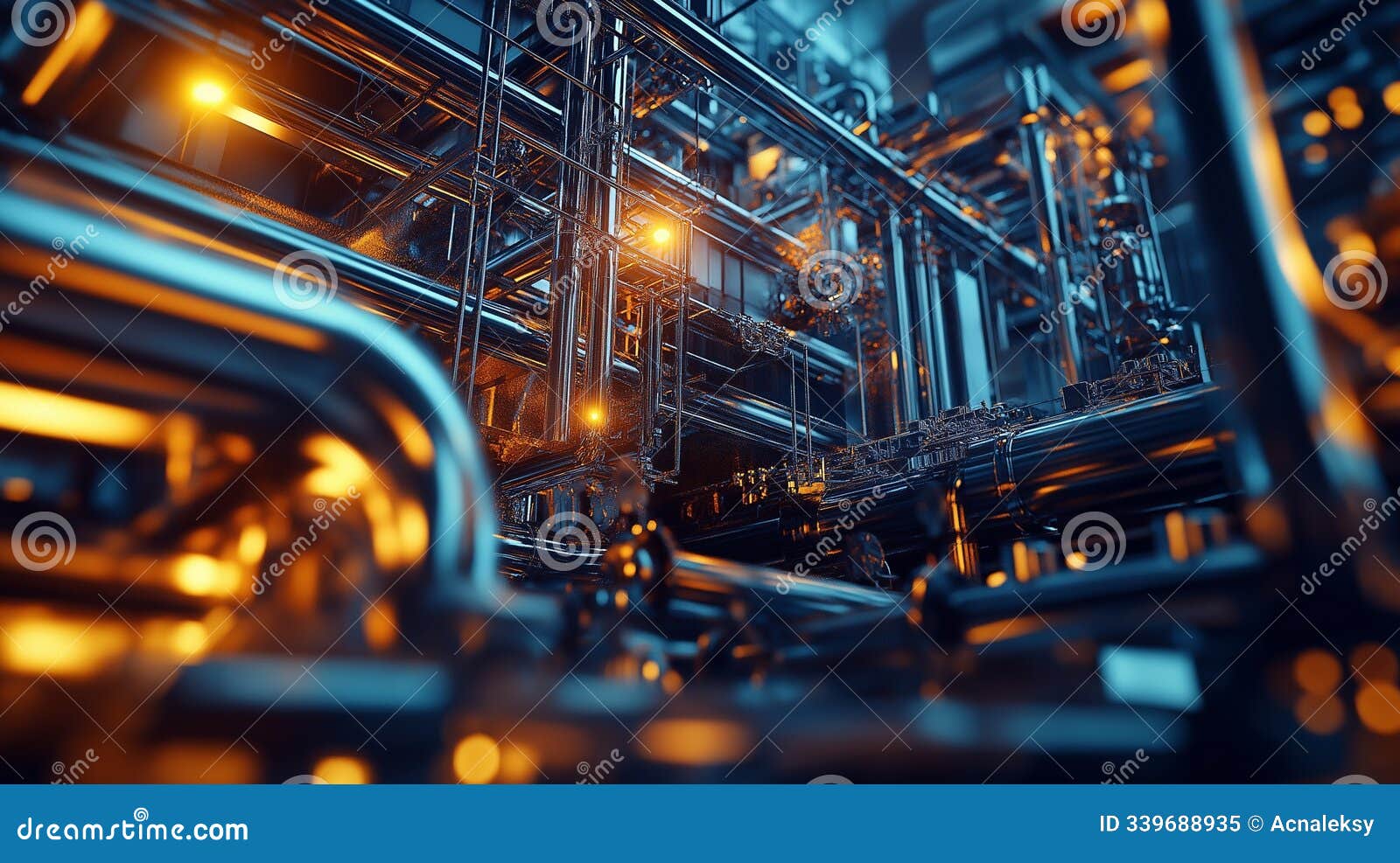 Abstract Industrial Background, Complex Production Process Royalty-Free ...