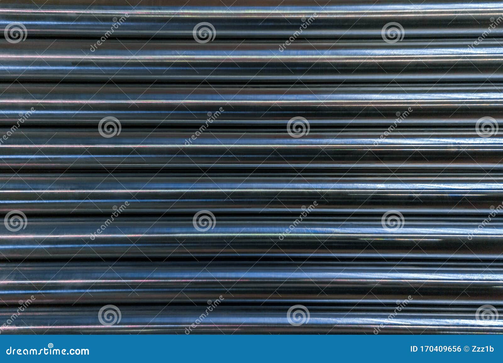 Abstract Industrial Background of Shiny Cnc Turned Rods with Flat Lay ...