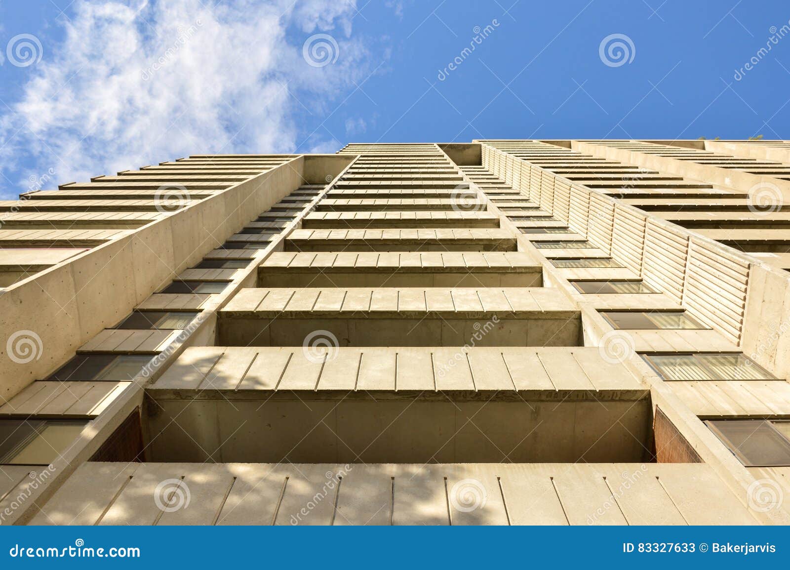 Abstract Industrial Gray Concrete Building Stock Image - Image of site ...