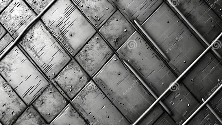 Abstract Industrial Metal Panel Pattern with Rivets Stock Photo - Image ...