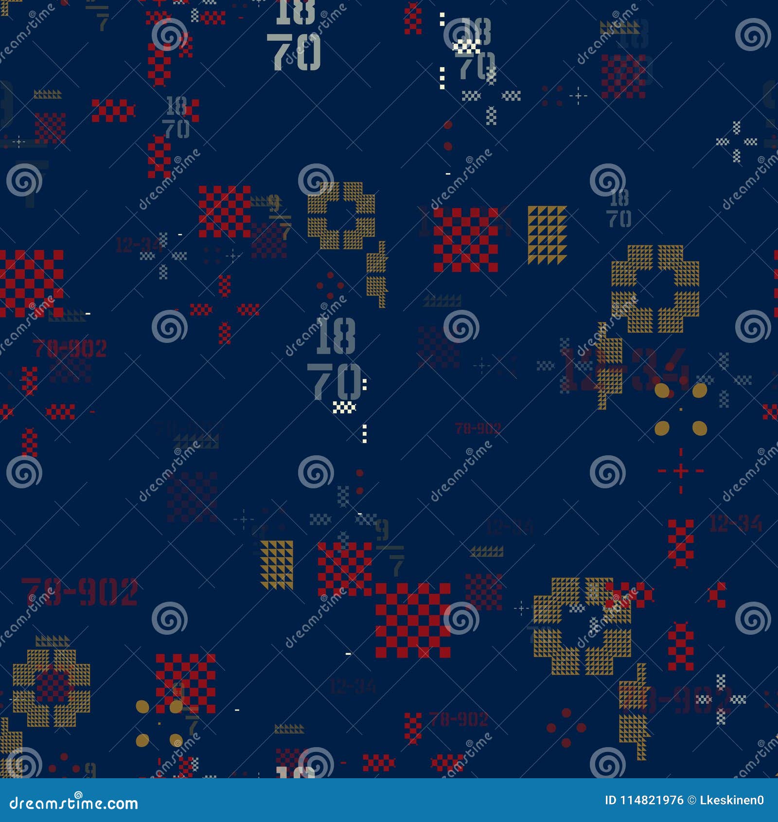 Abstract Industrial Seamless Pattern Stock Vector - Illustration of ...