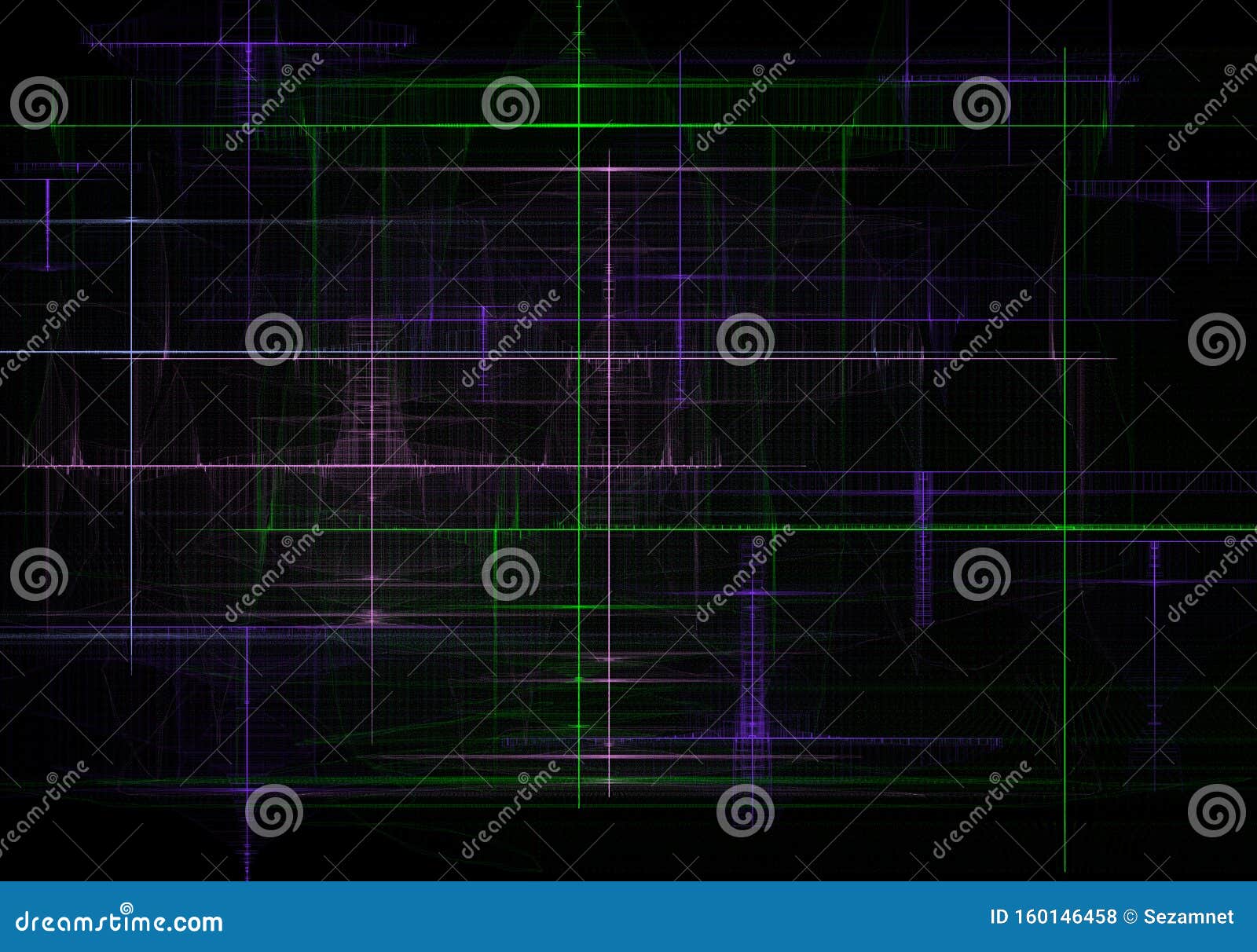 Abstract Industrial Techno Modern Background on Black Background Stock ...