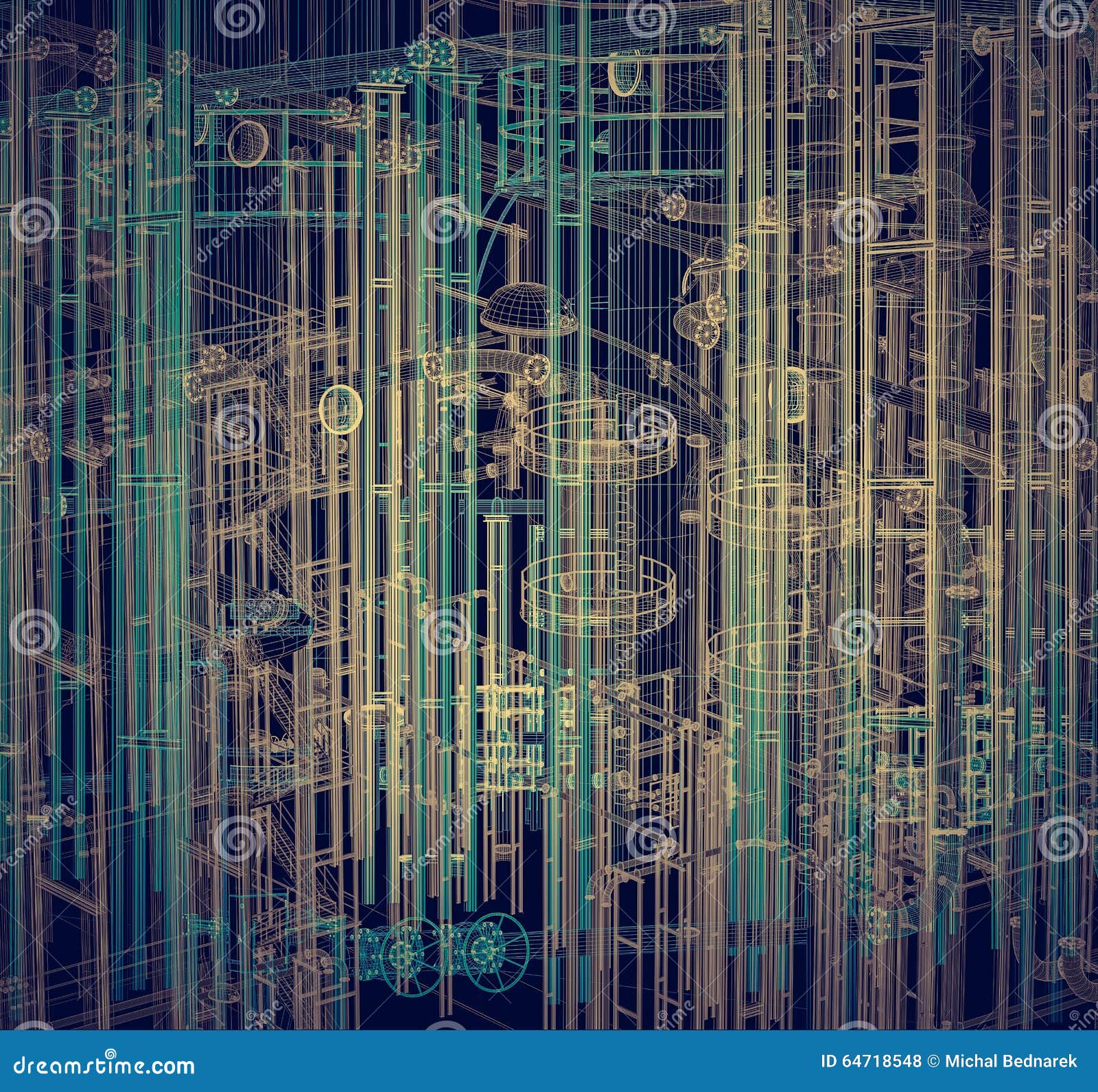 Abstract Industrial, Technology Background. Engineering, Factory Stock ...