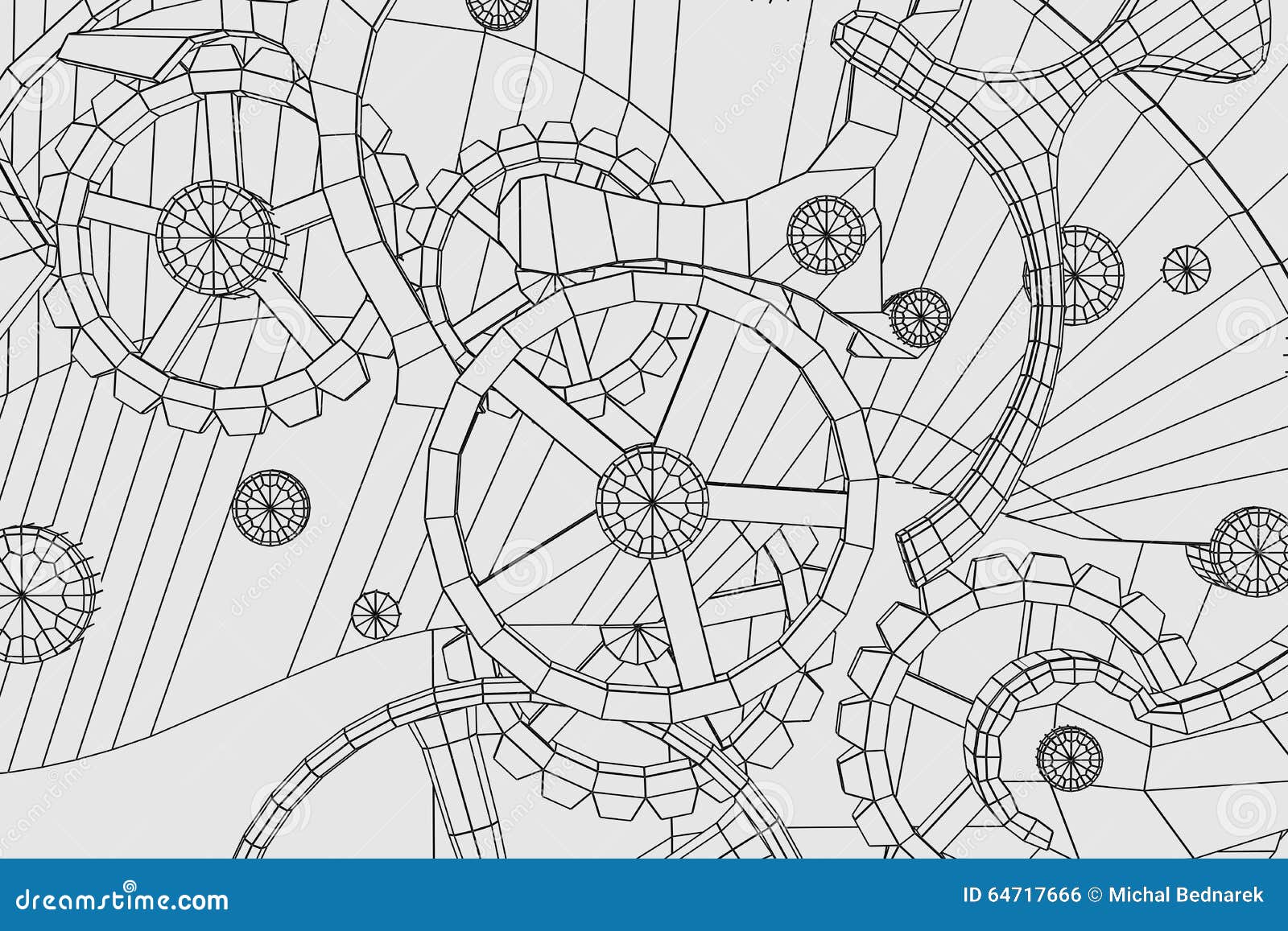 Background With Gears Cartoon Vector | CartoonDealer.com #19349351