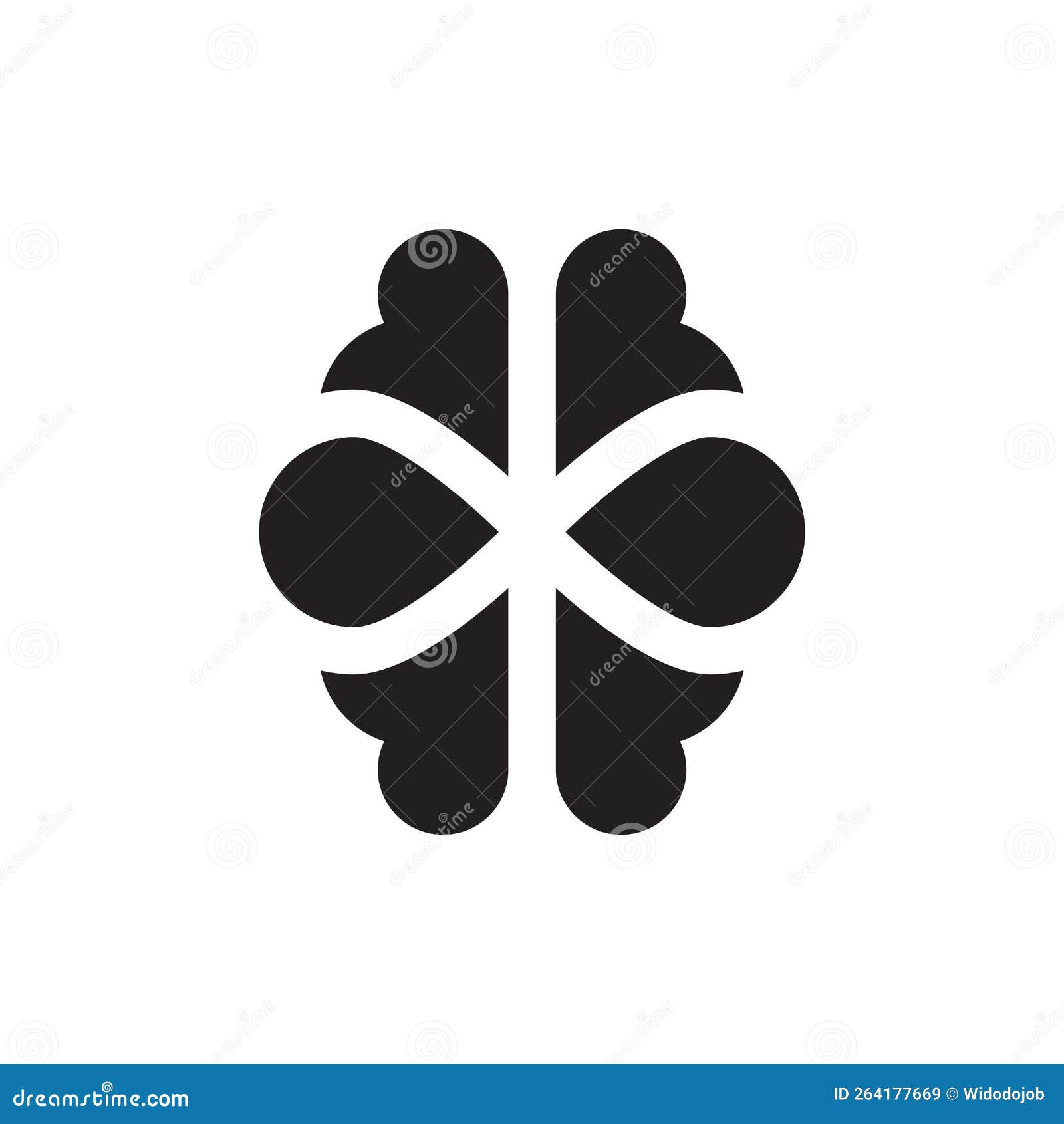 Abstract Infinity Brain Logo Design Vector Stock Vector - Illustration ...