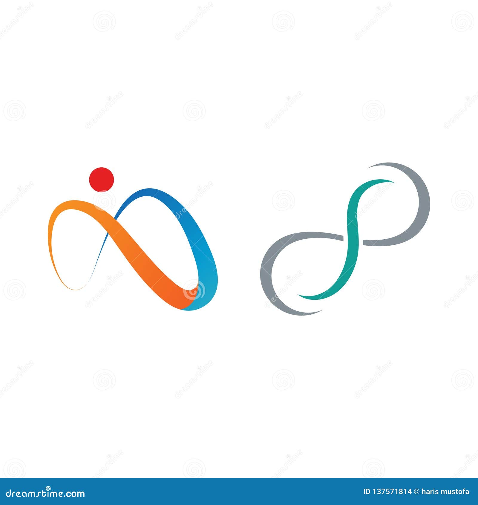 Abstract Infinity Graphic Design Template Vector Stock Vector ...