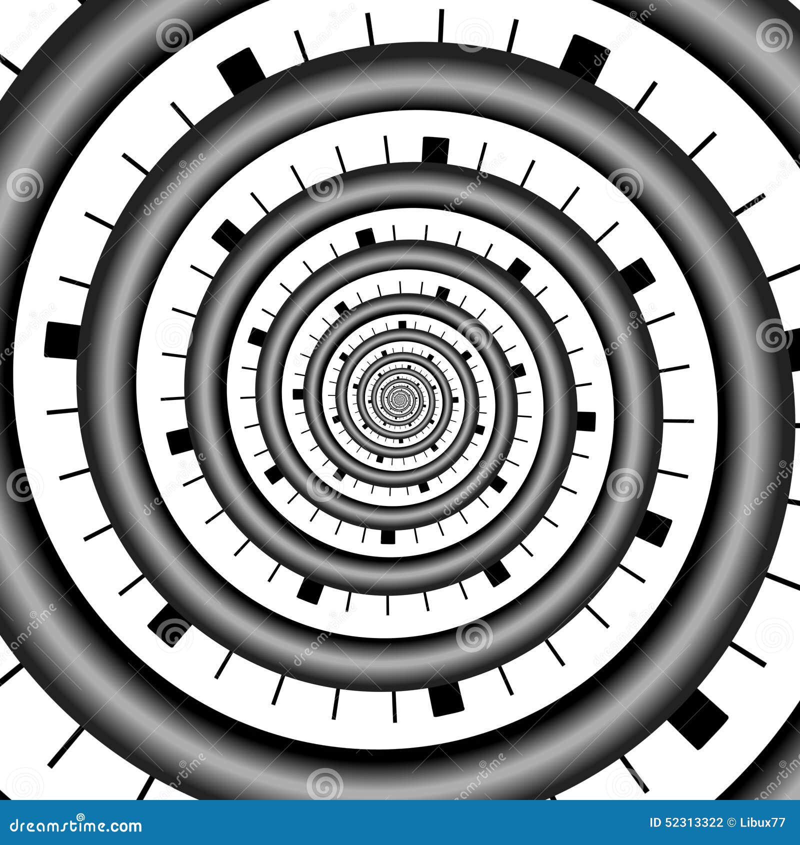 Abstract Infinity Spiral Spirals Endless Stock Illustration ...