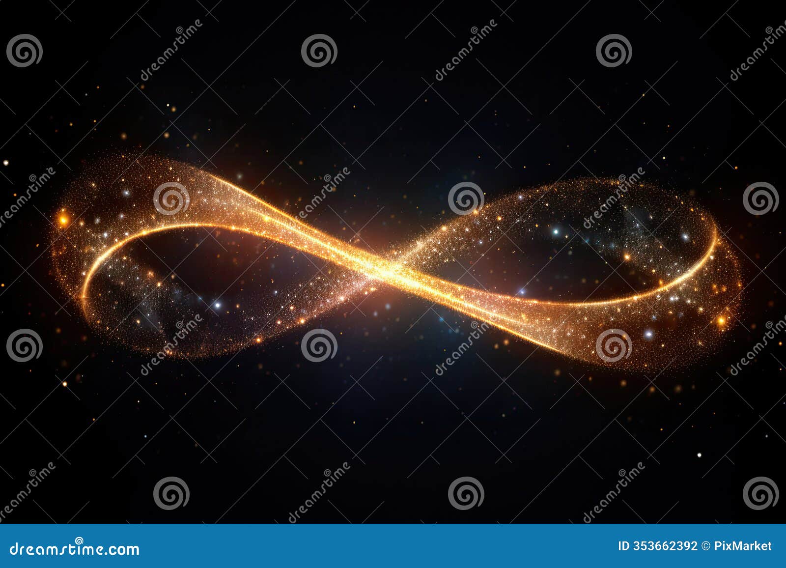 Abstract Infinity Symbol stock illustration. Illustration of forever ...