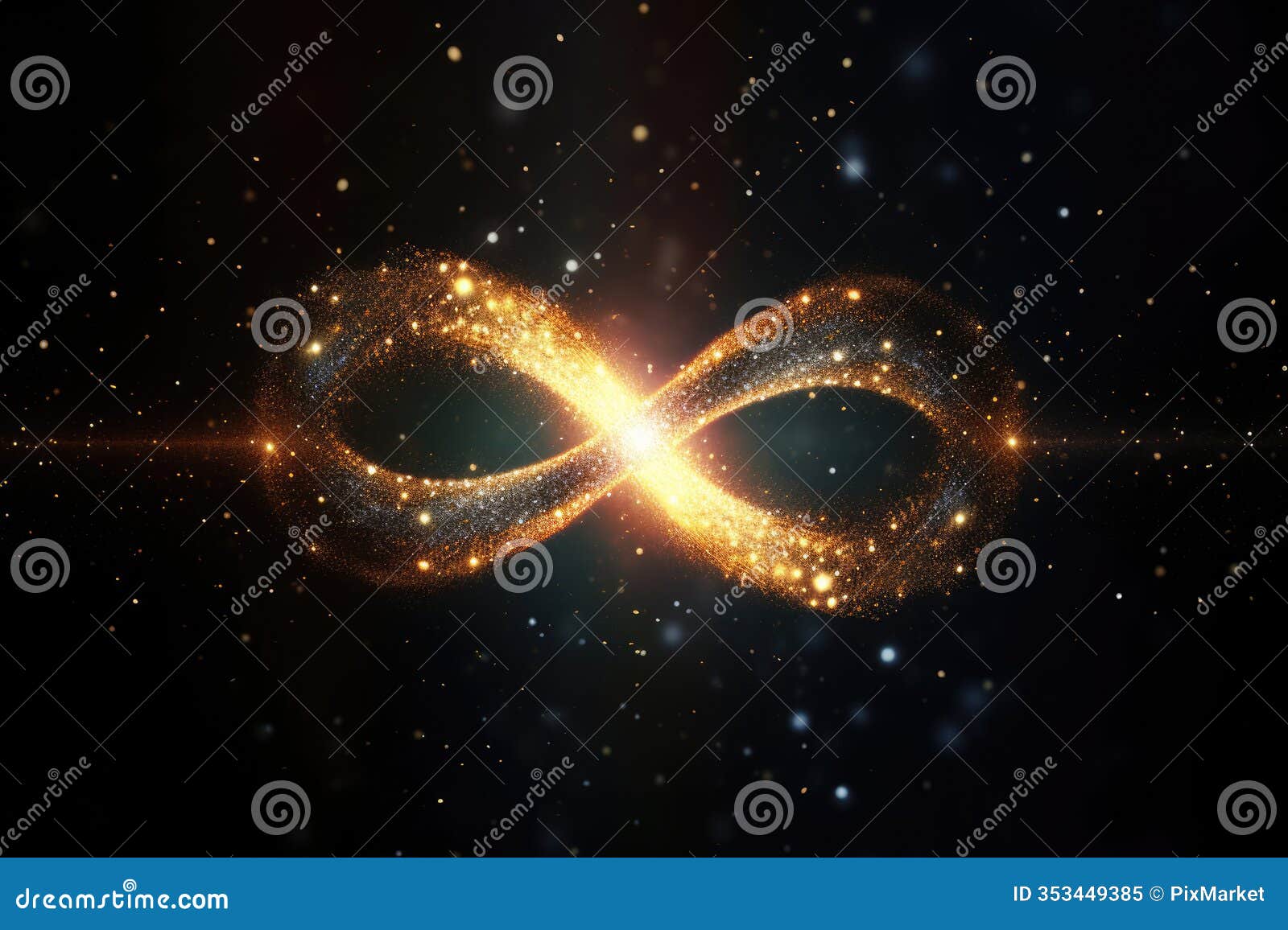 Abstract Infinity Symbol stock illustration. Illustration of future ...