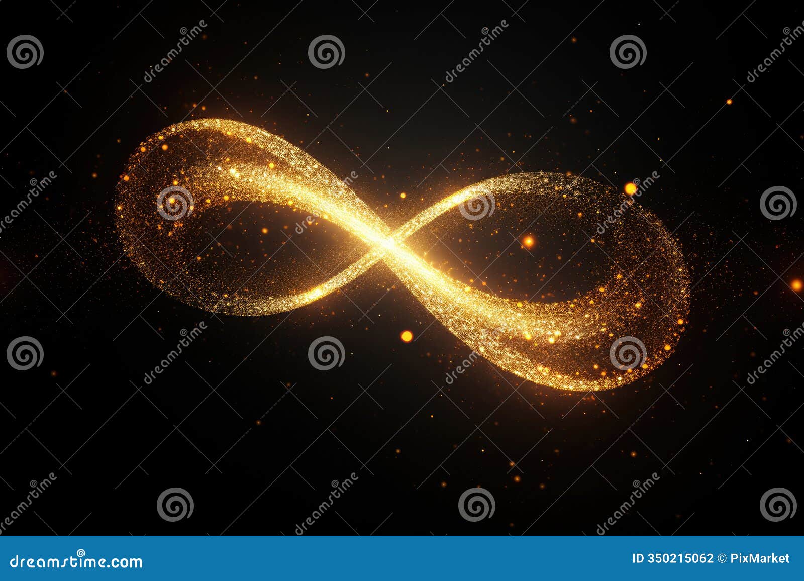 Abstract Infinity Symbol stock illustration. Illustration of space ...