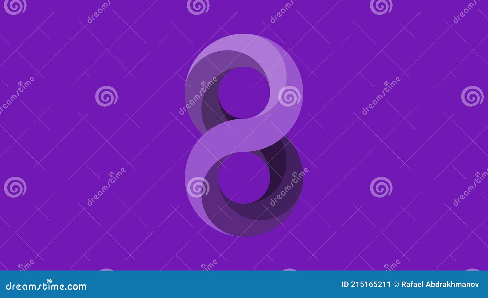 Abstract Infinity Symbol. Infinite Sign Icon in the Shape Form of an ...