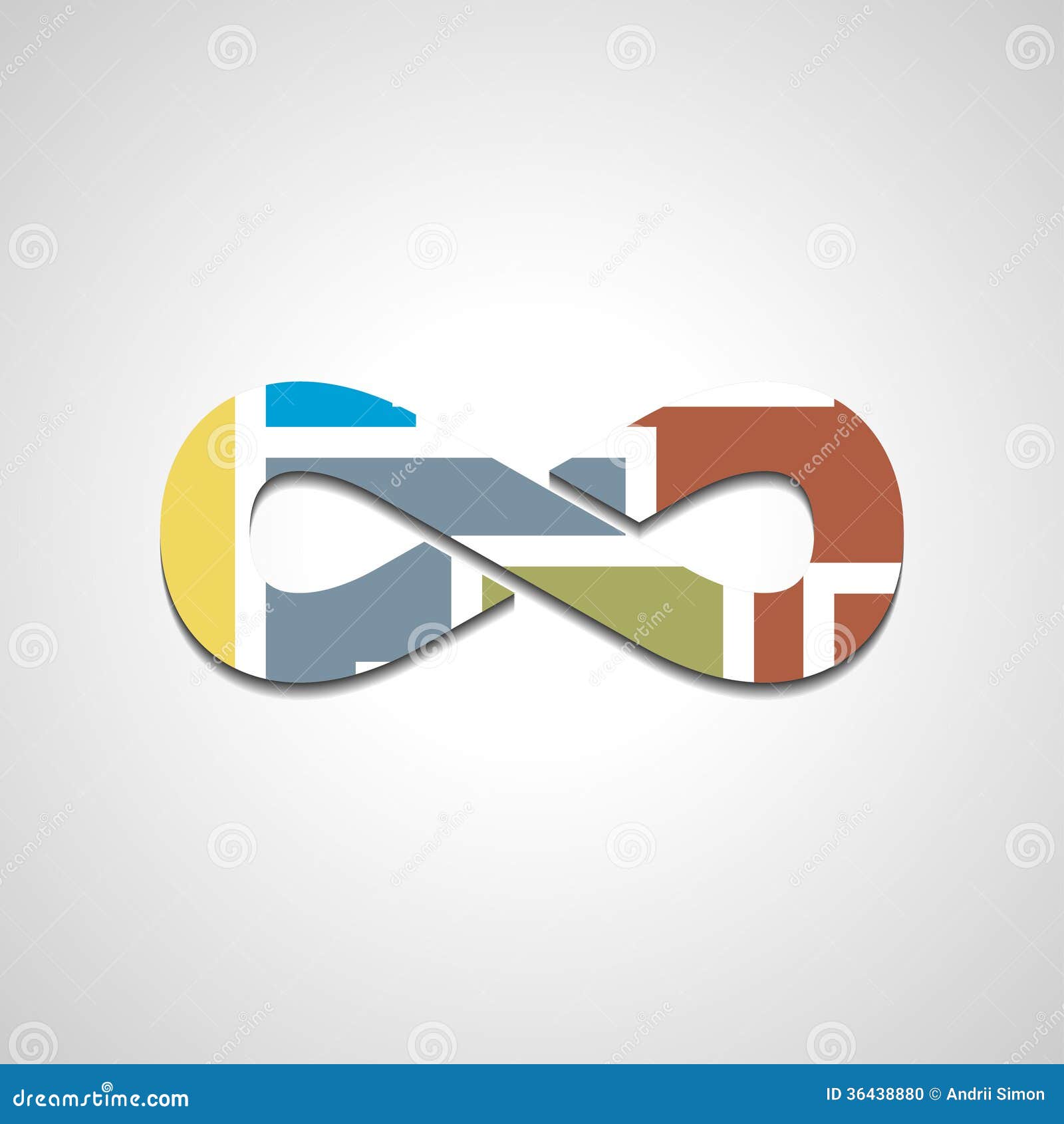Abstract Infinity symbol stock illustration. Illustration of loop ...