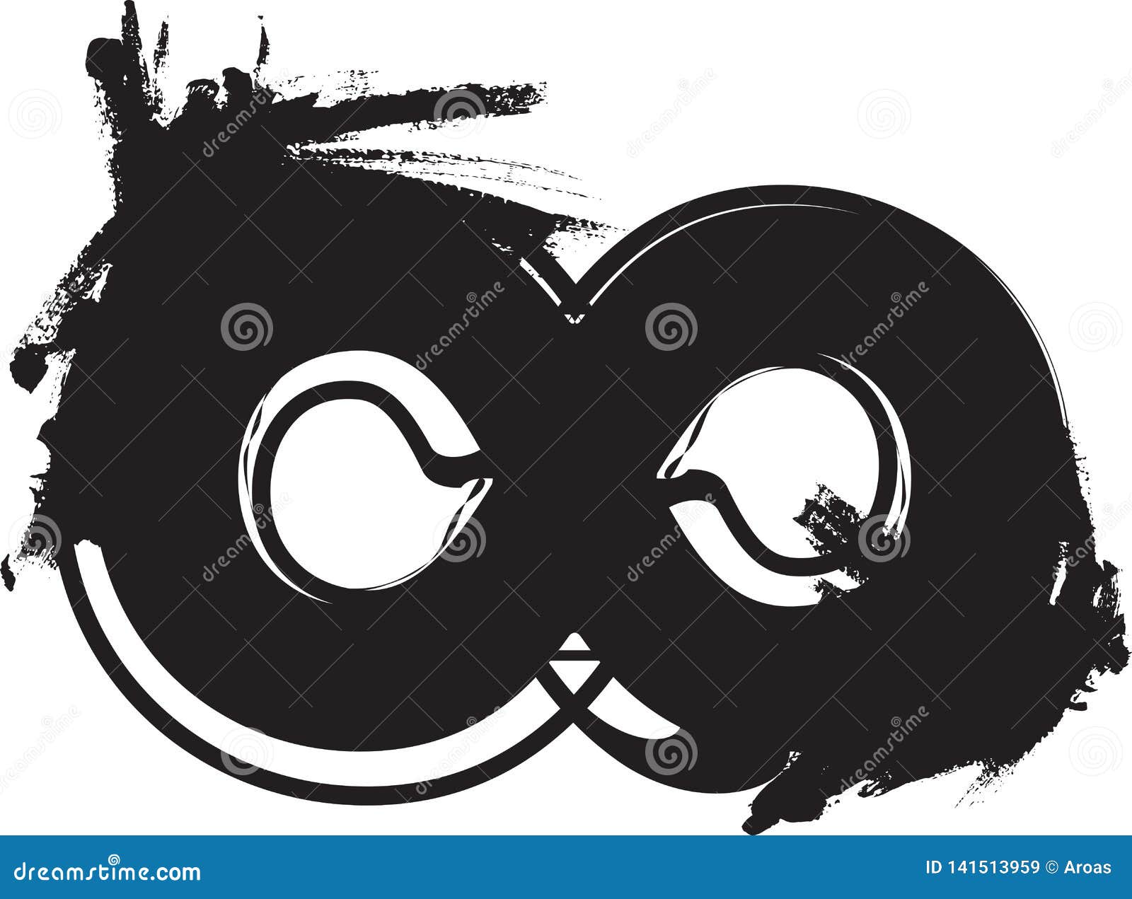 Abstract infinity Symbol stock vector. Illustration of punctuation ...