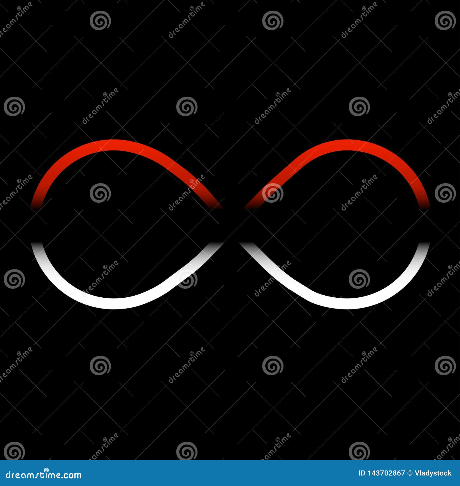 Abstract infinity symbol stock illustration. Illustration of ...
