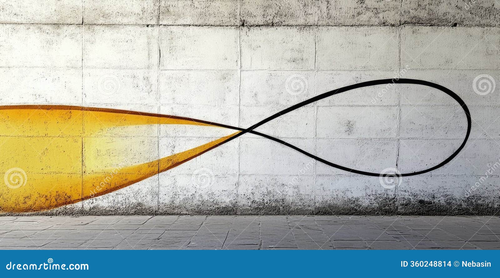 Abstract Infinity Symbol, Trendy 70s Grainy Gradient Pastel Background ...