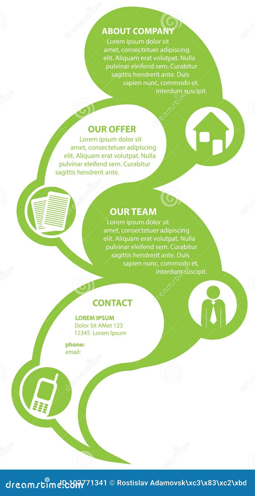 Abstract Infographic Background For Introduce Company Cartoon Vector ...