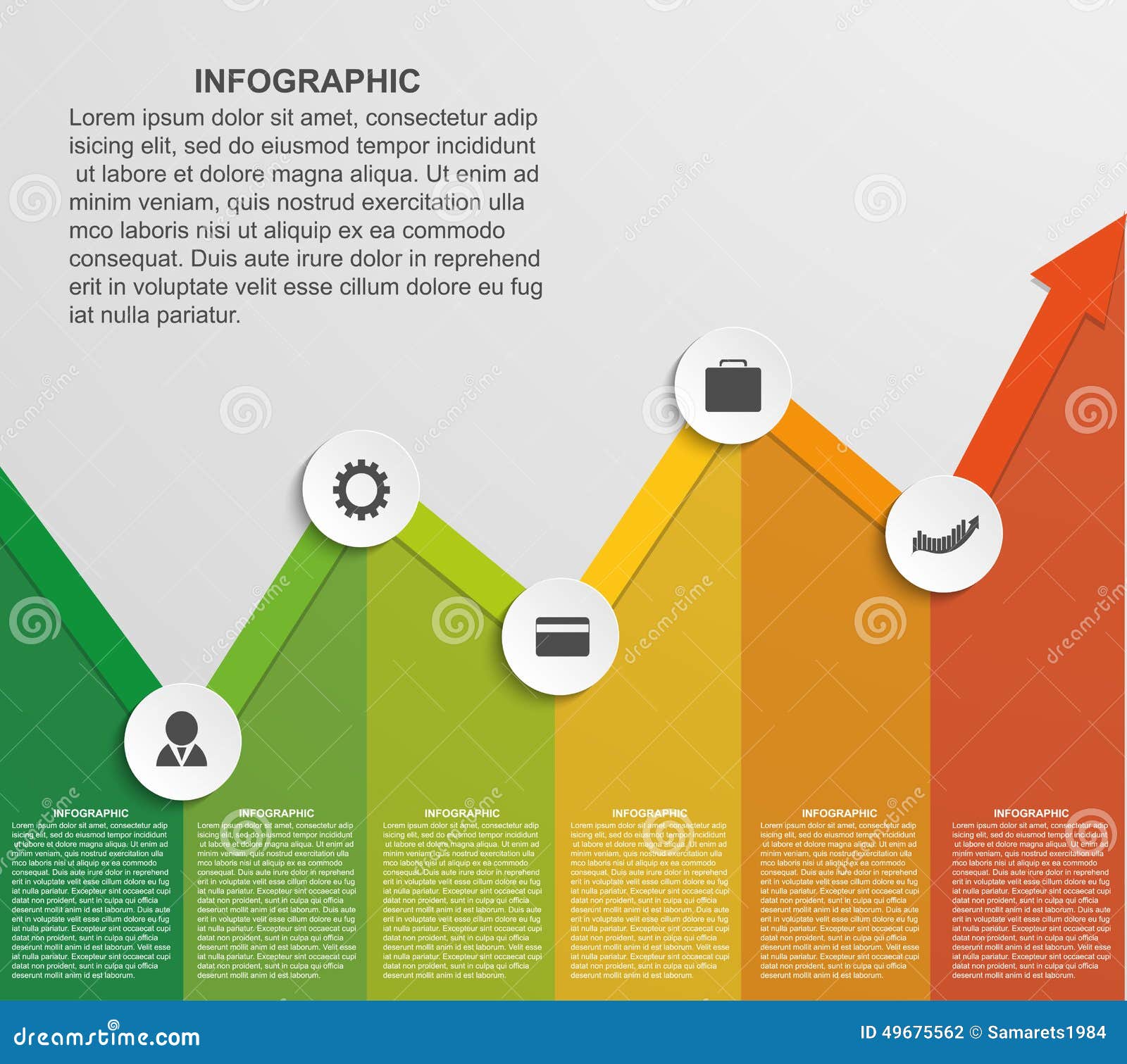 Abstract Infographic Chart. Design Elements. Stock Vector ...