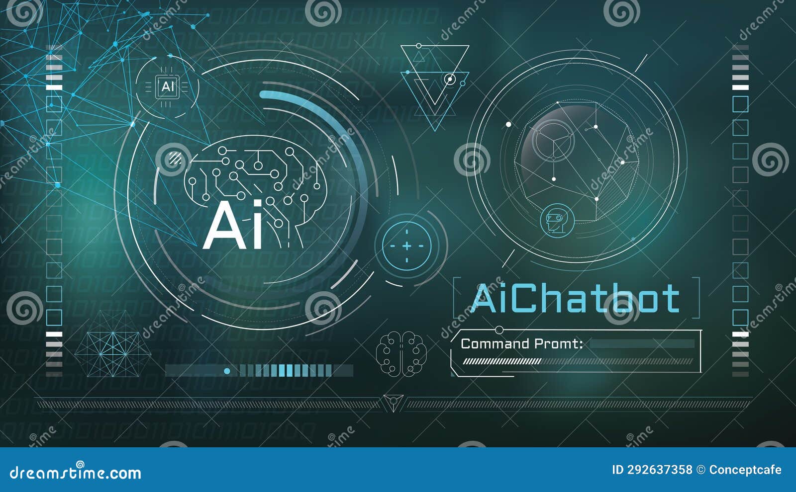 Abstract Infographic Concept on the Topic of Artificial Intelligence ...