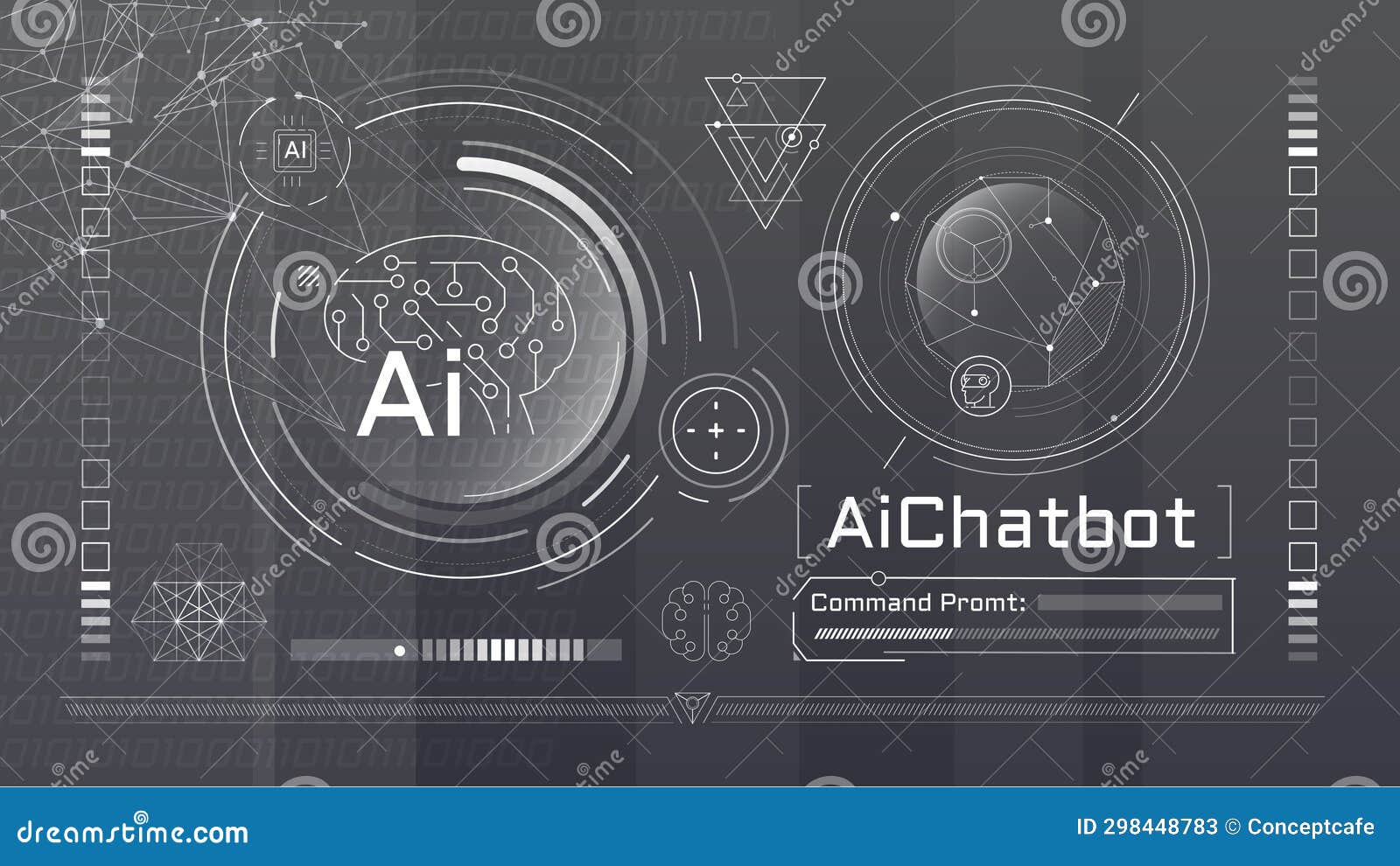 Abstract Infographic Concept on the Topic of Artificial Intelligence ...