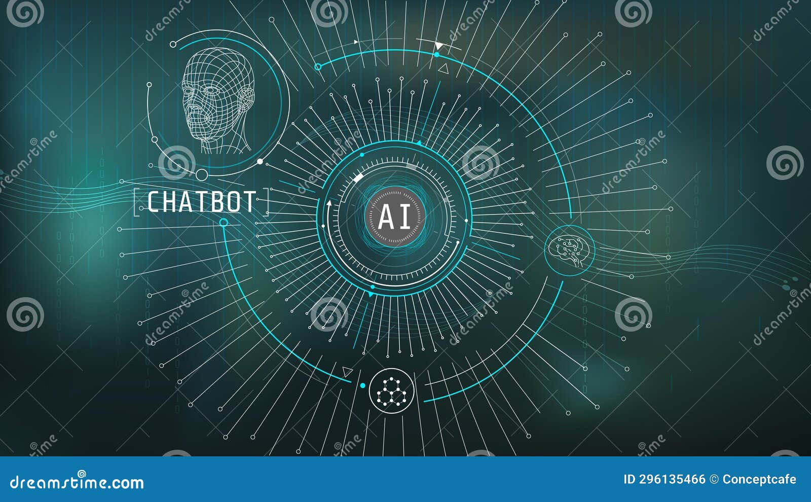 Abstract Infographics with Virtual Interfaces and Data Connections ...