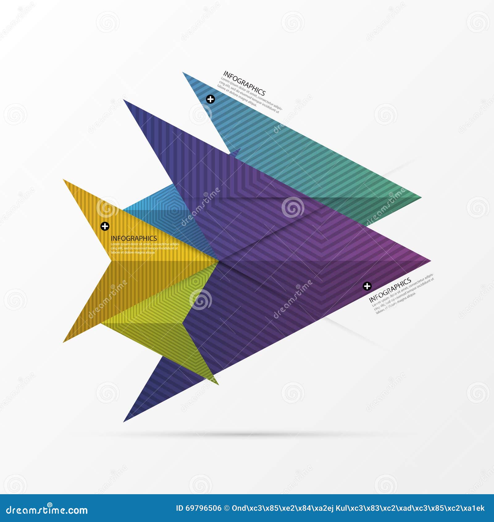 Abstract Infographic Design with Arrows. Vector Stock Vector ...