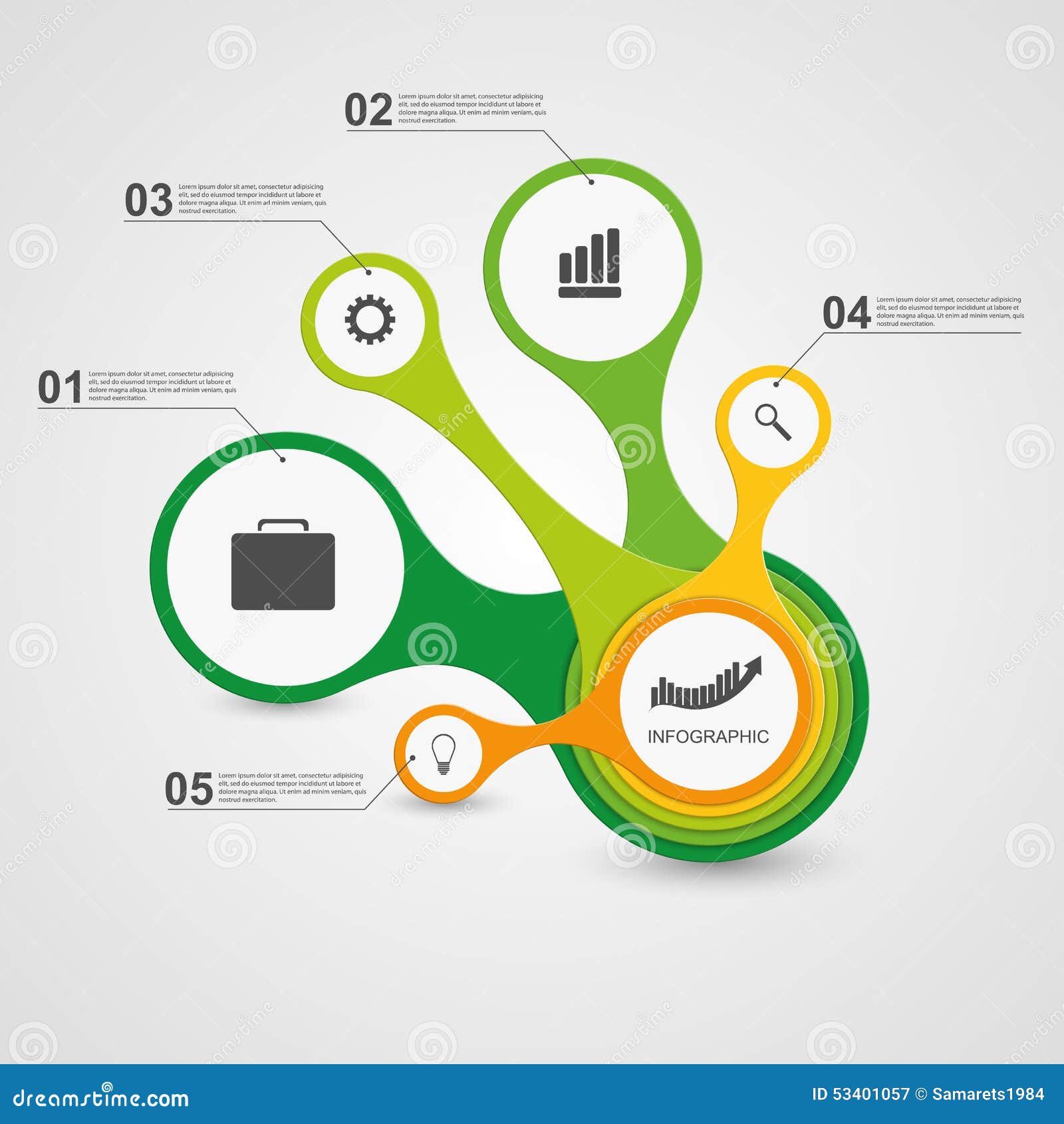 Abstract Infographic in the Form of Metabolic. Design Elements. Stock ...