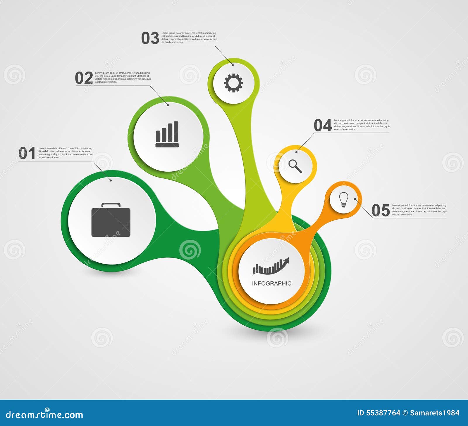 Abstract Infographic in the Form of Metabolic. Stock Vector ...