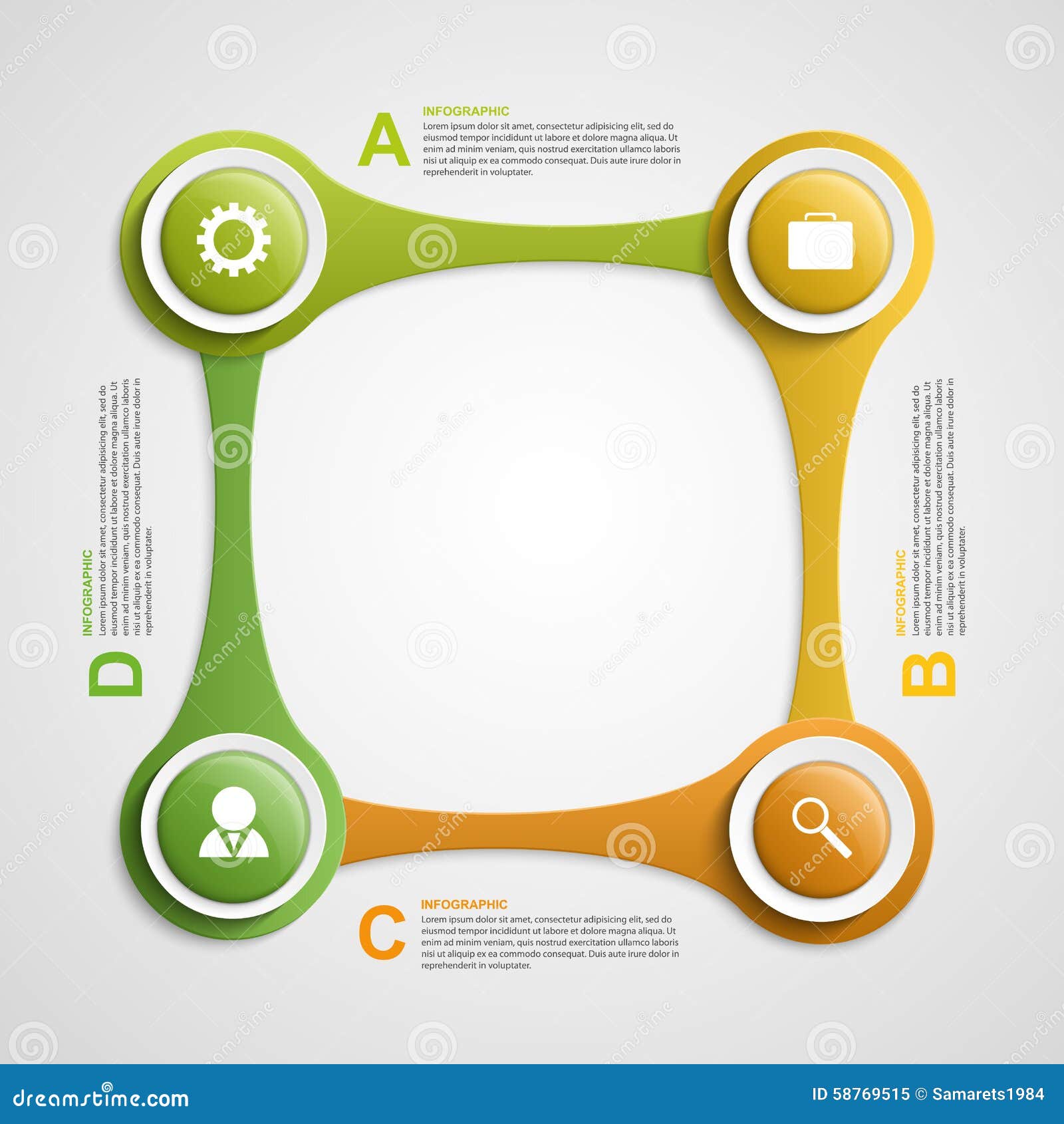 Abstract Infographic in the Form of Metabolic. Design Elements Stock ...