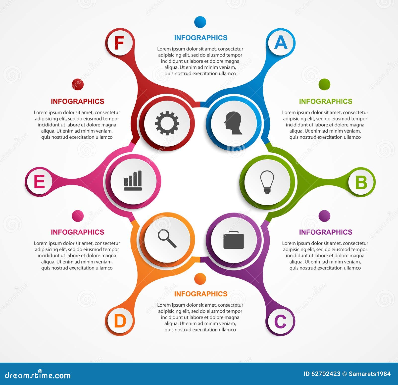 Abstract Infographic in the Form of Metabolic. Design Elements Stock ...