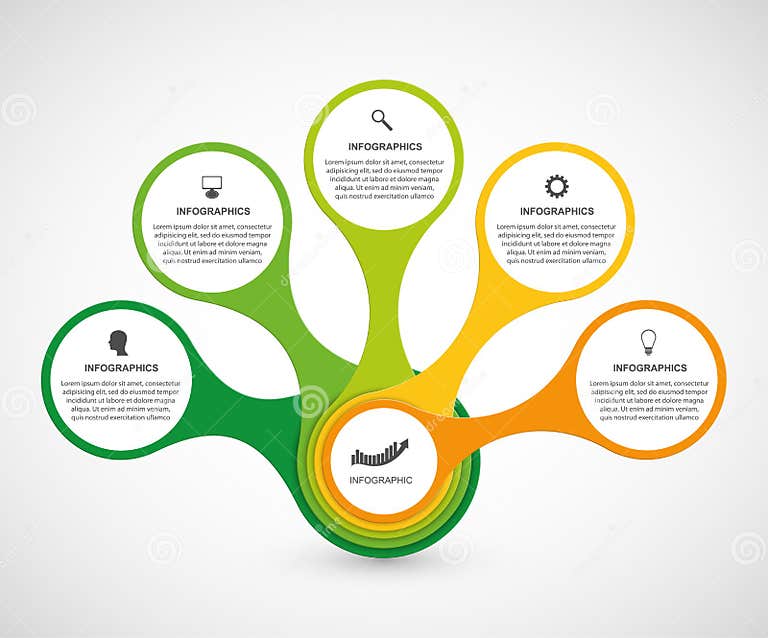 Abstract Infographic in the Form of Metabolic. Design Elements Stock ...