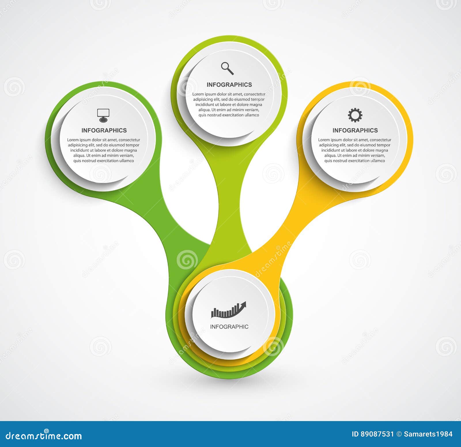 Abstract Infographic in the Form of Metabolic. Design Elements Stock ...