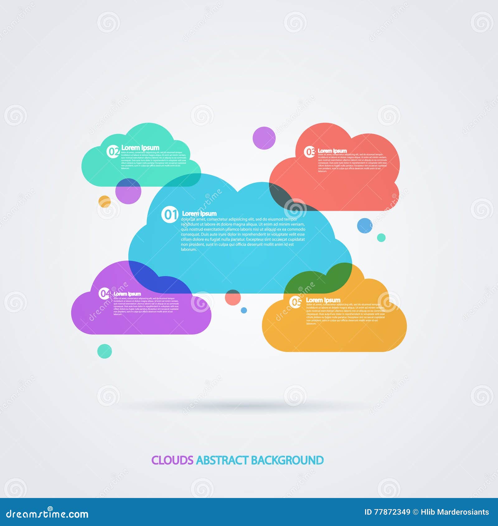Abstract Infographic Network Template with Place for Your Content Stock ...