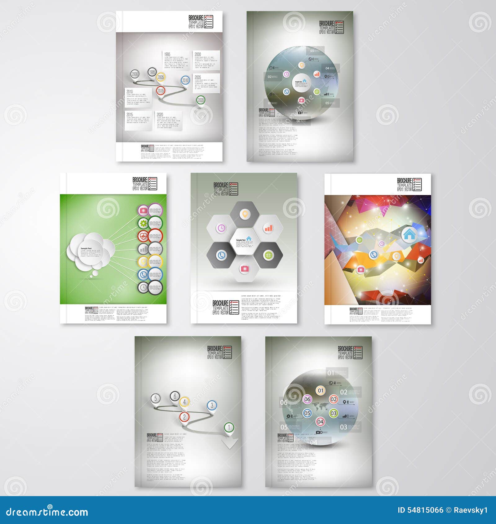 Abstract Infographic Patterns. Brochure, Flyer or Stock Vector ...