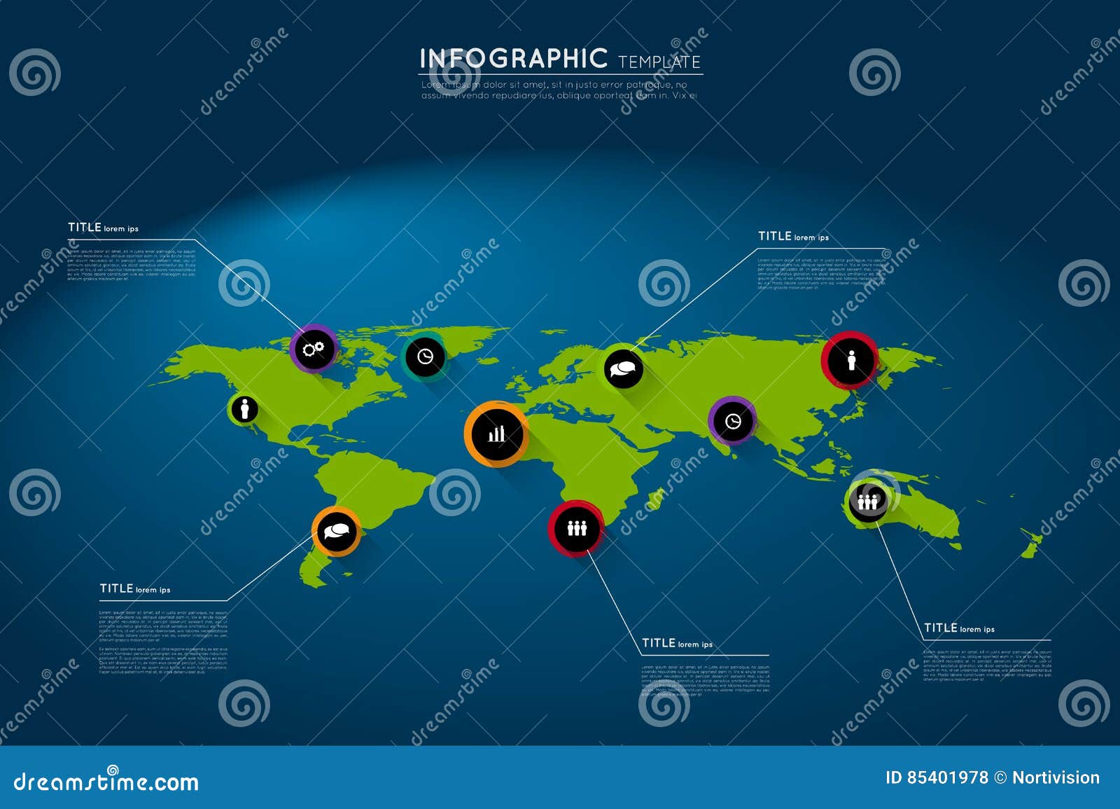 Abstract Infographic Template Stock Vector - Illustration of flat ...