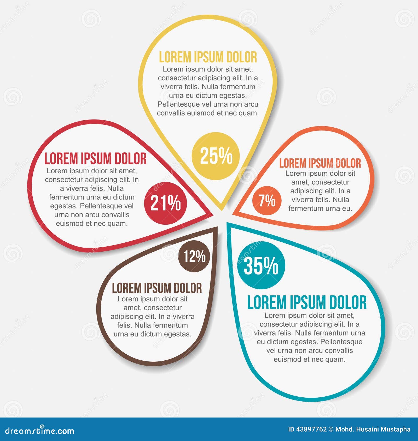 Abstract Infographic Vector Template Stock Vector - Illustration of ...