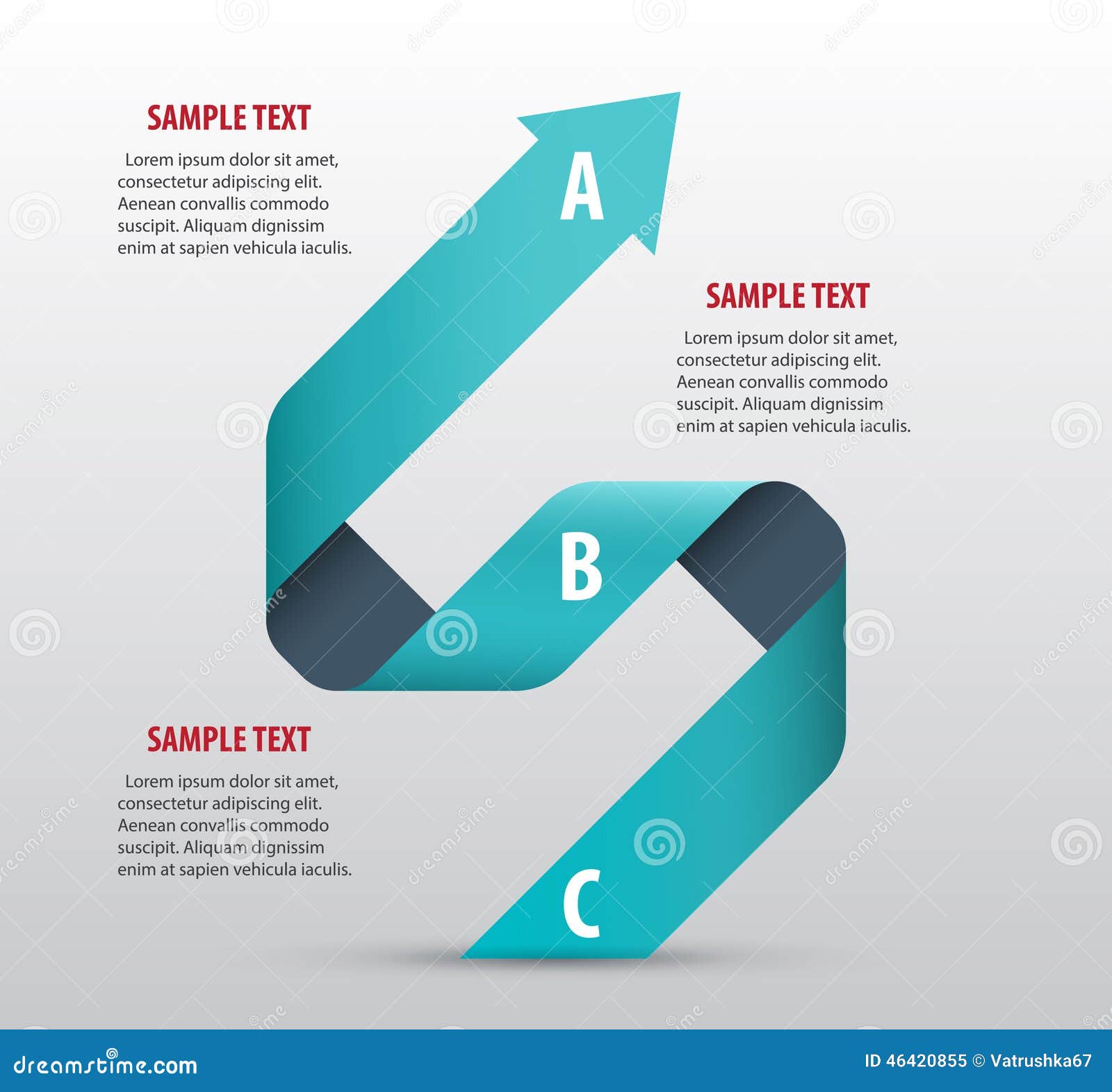 Abstract Infographics with Arrows Stock Vector - Illustration of ...