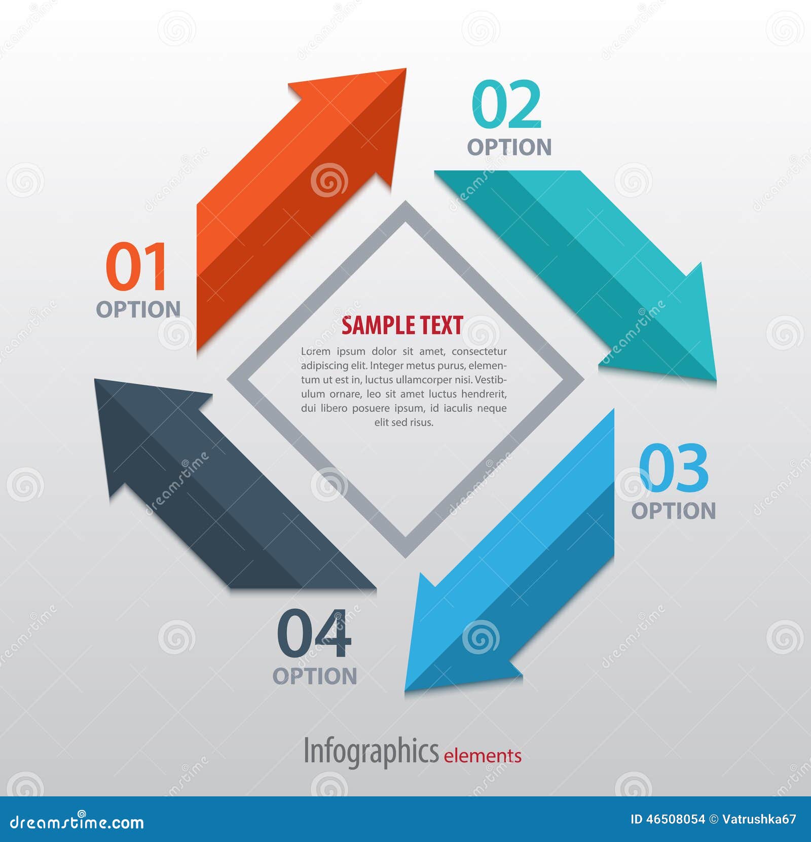 Abstract Infographics with Arrows Stock Vector - Illustration of ...