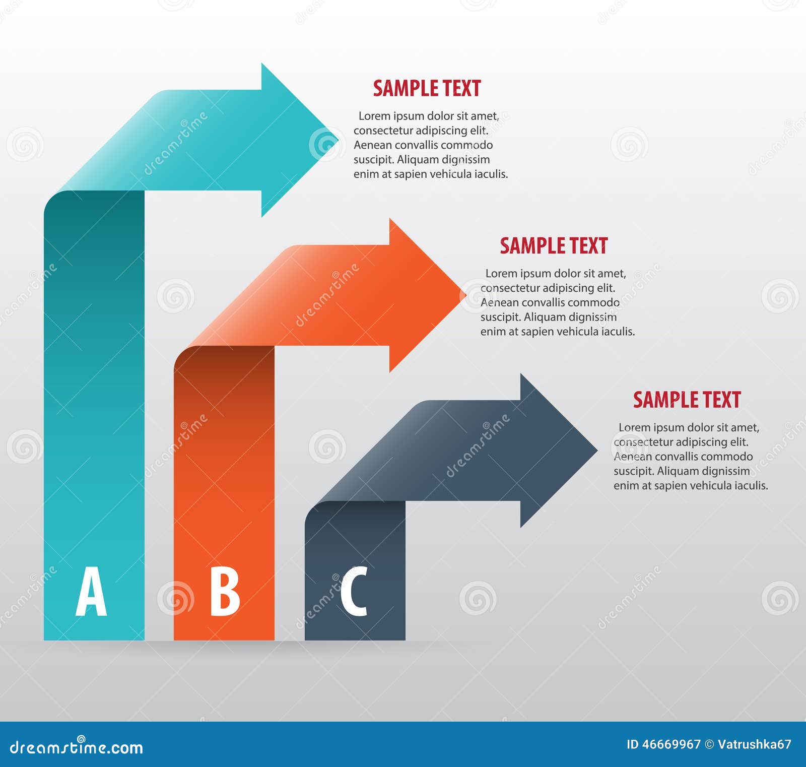 Abstract Infographics with Arrows Stock Vector - Illustration of ...