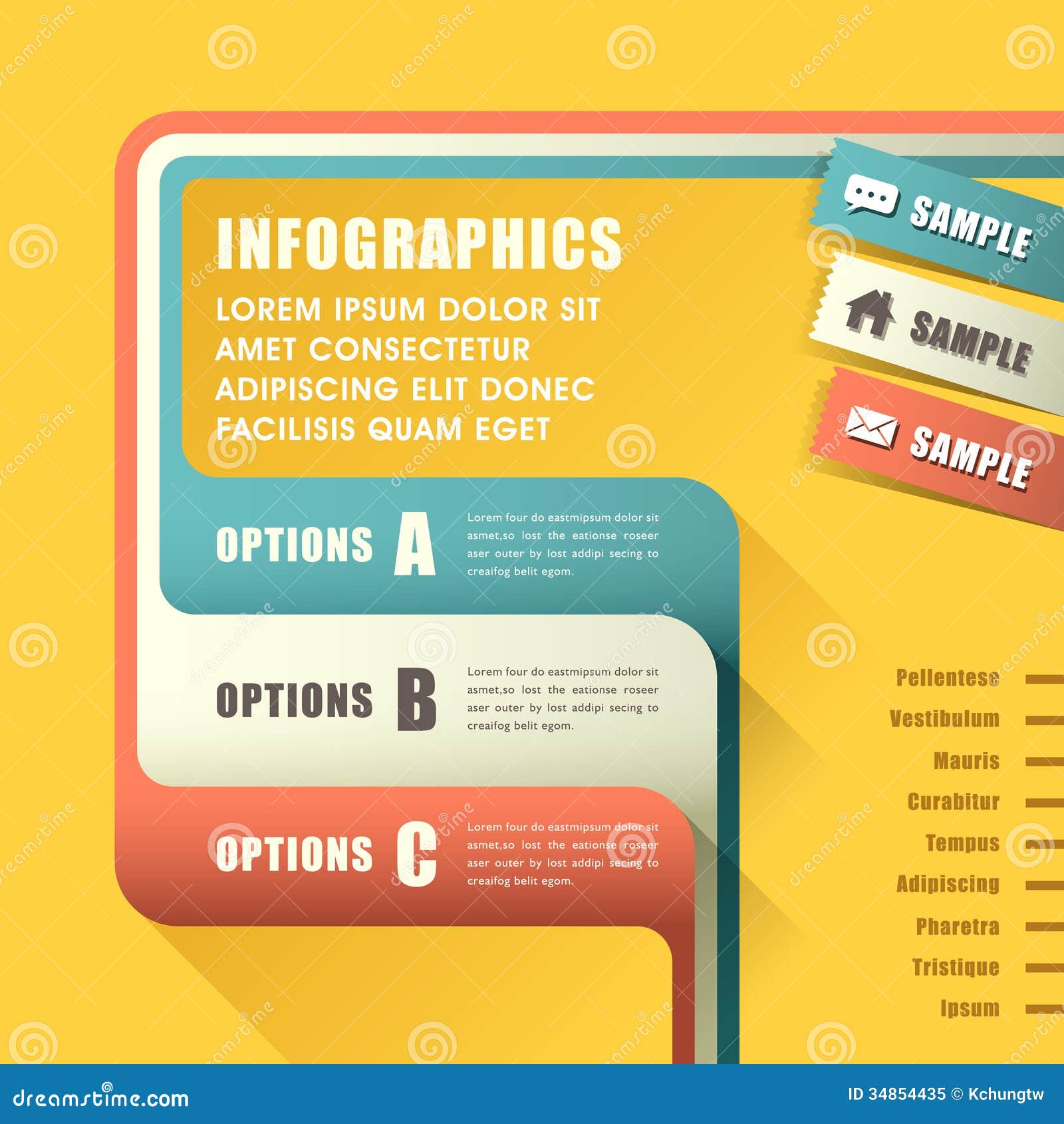 Abstract Infographics Design Stock Vector - Illustration of icons ...