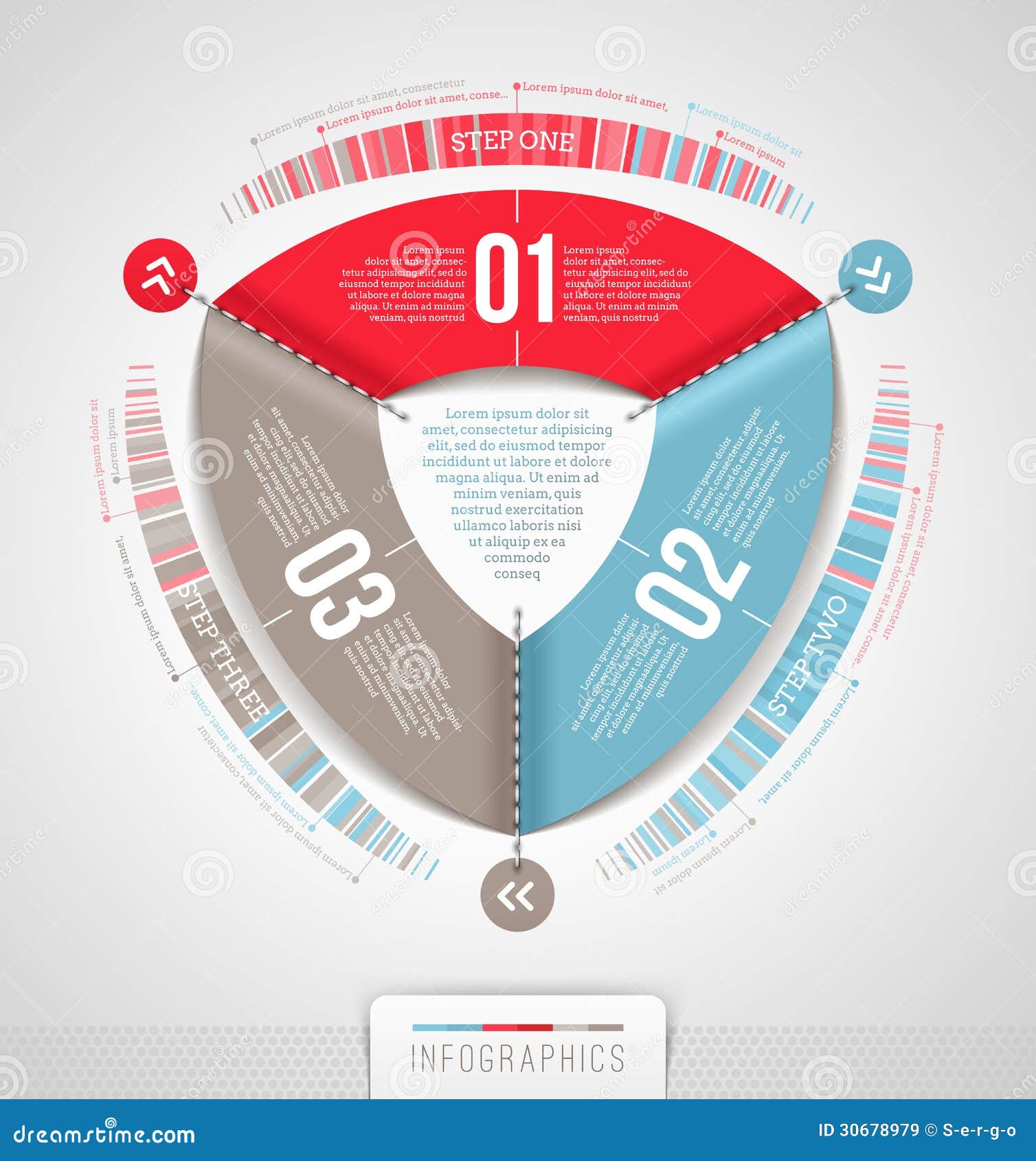 Abstract Infographics Design Stock Vector - Illustration of ribbon ...