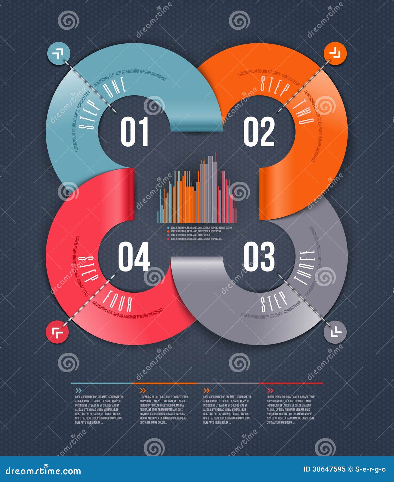 Abstract Infographics Design Stock Vector - Illustration of menu ...
