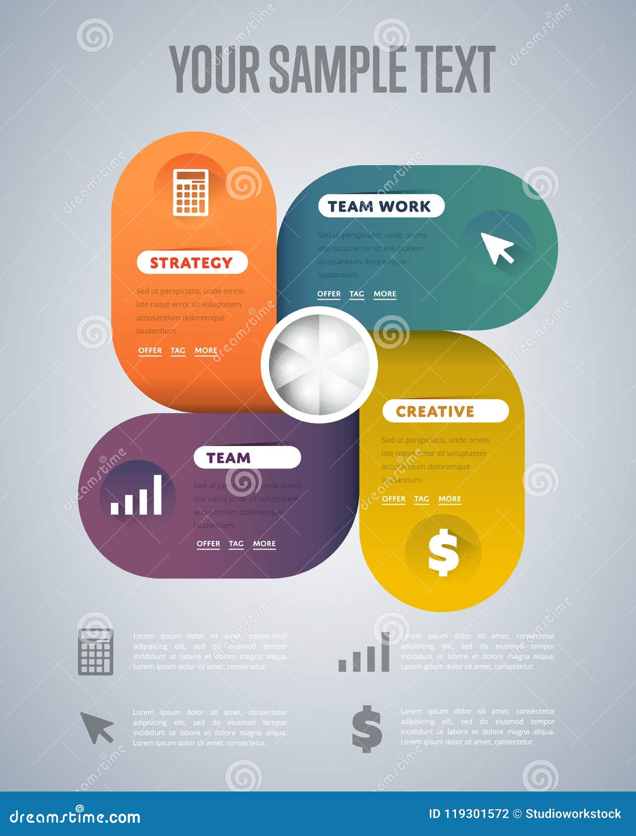 Infographics Elements Template Stock Illustration - Illustration of ...