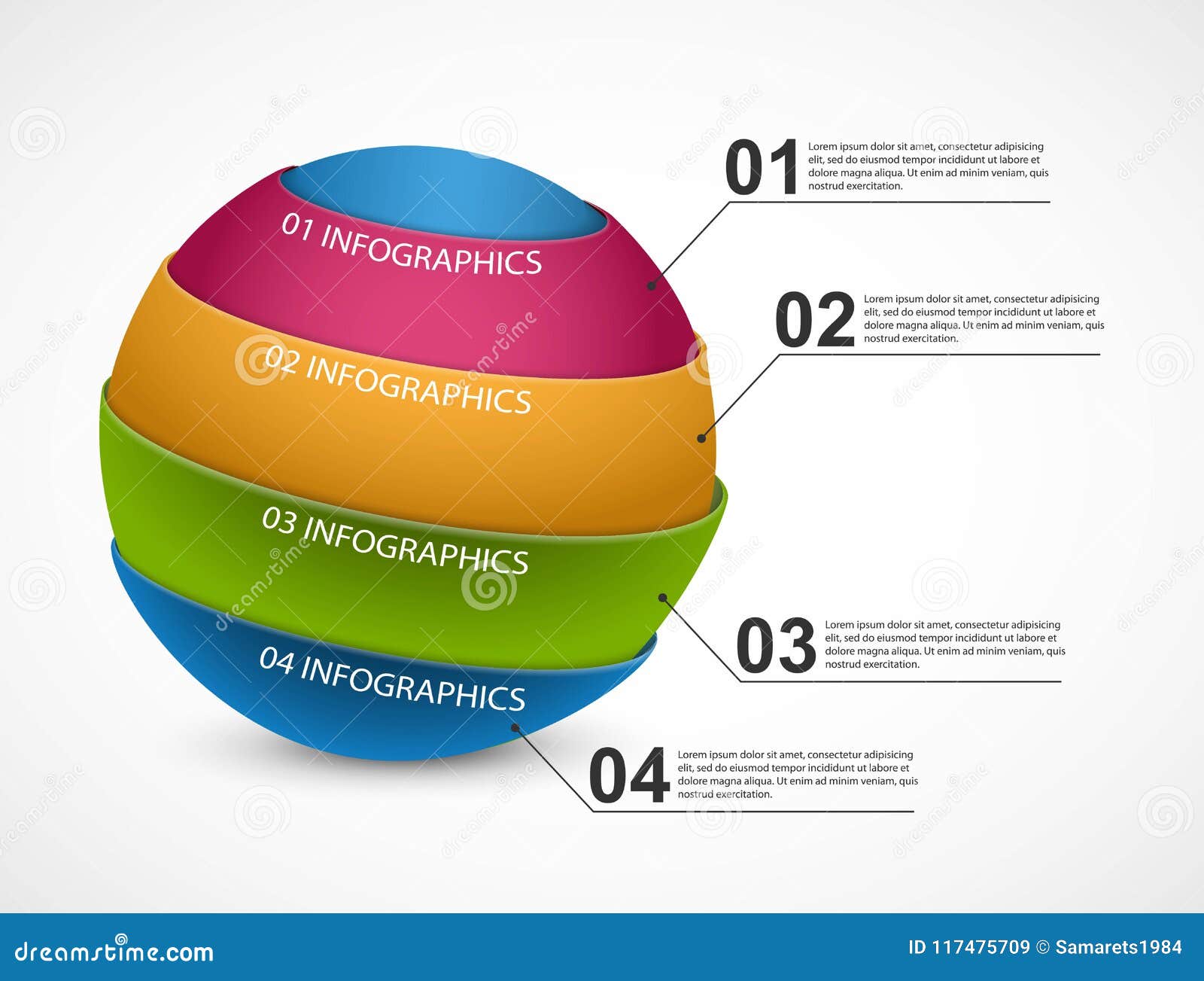 Abstract Infographics in the Form of a Sphere. Infographics for ...
