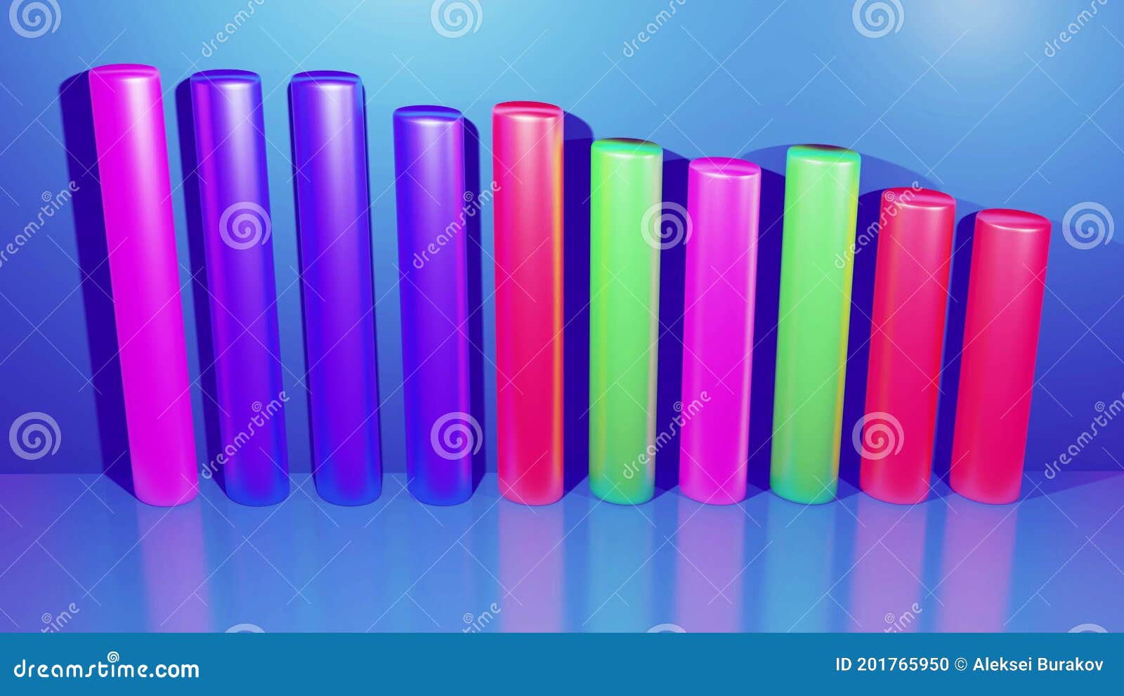 Abstract Infographics from Multi-colored Columns in Rows, Beautiful ...