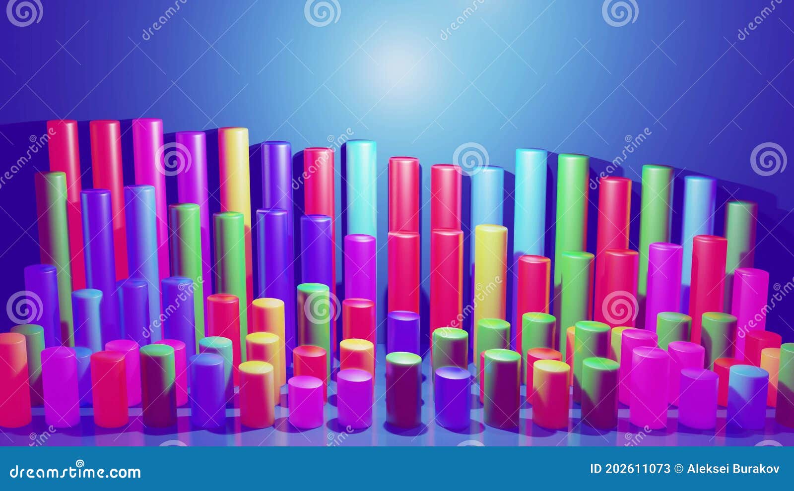 Abstract Infographics from Multi-colored Columns in Rows, Beautiful ...