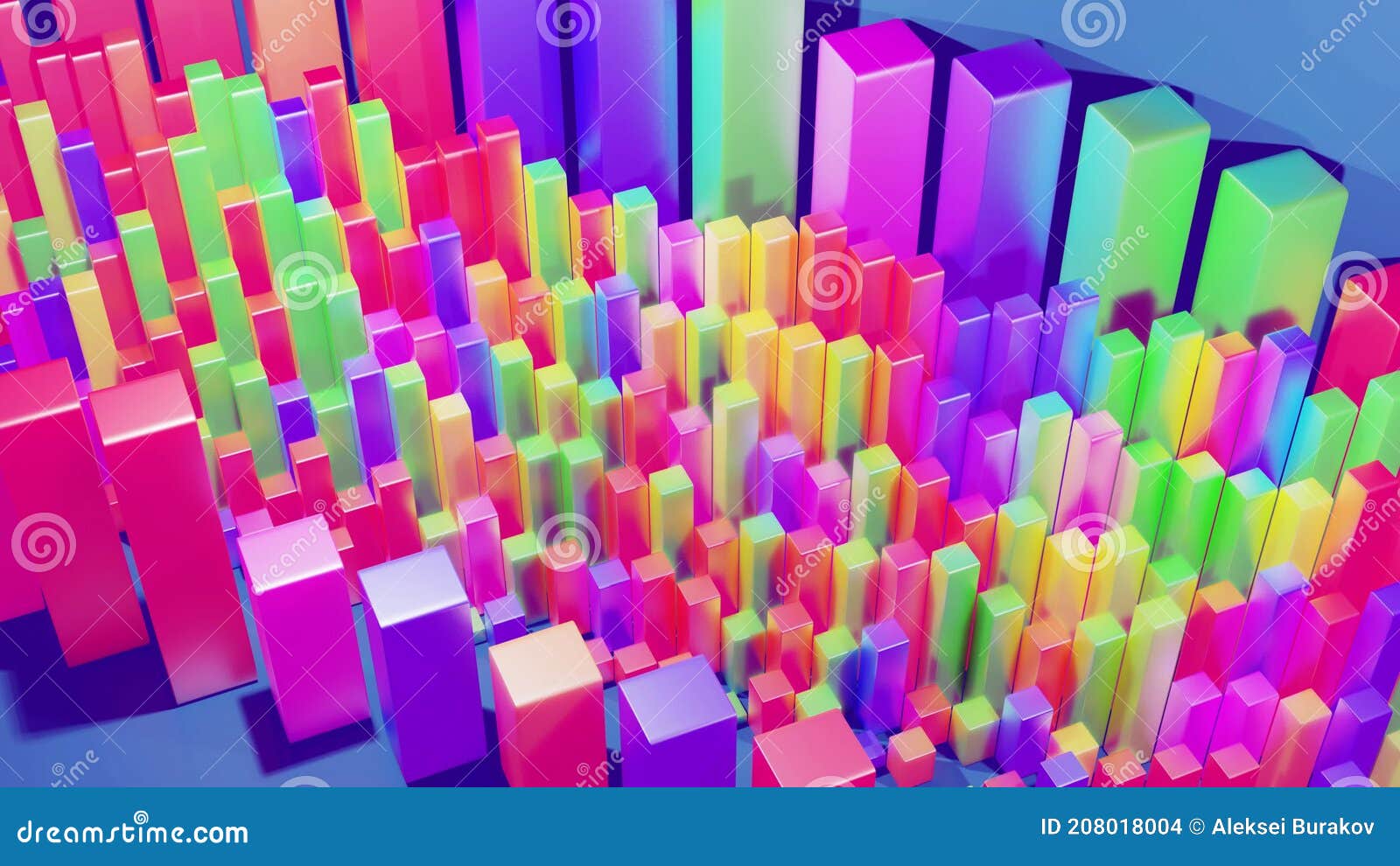 Abstract Infographics from Multi-colored Columns in Rows, Beautiful ...